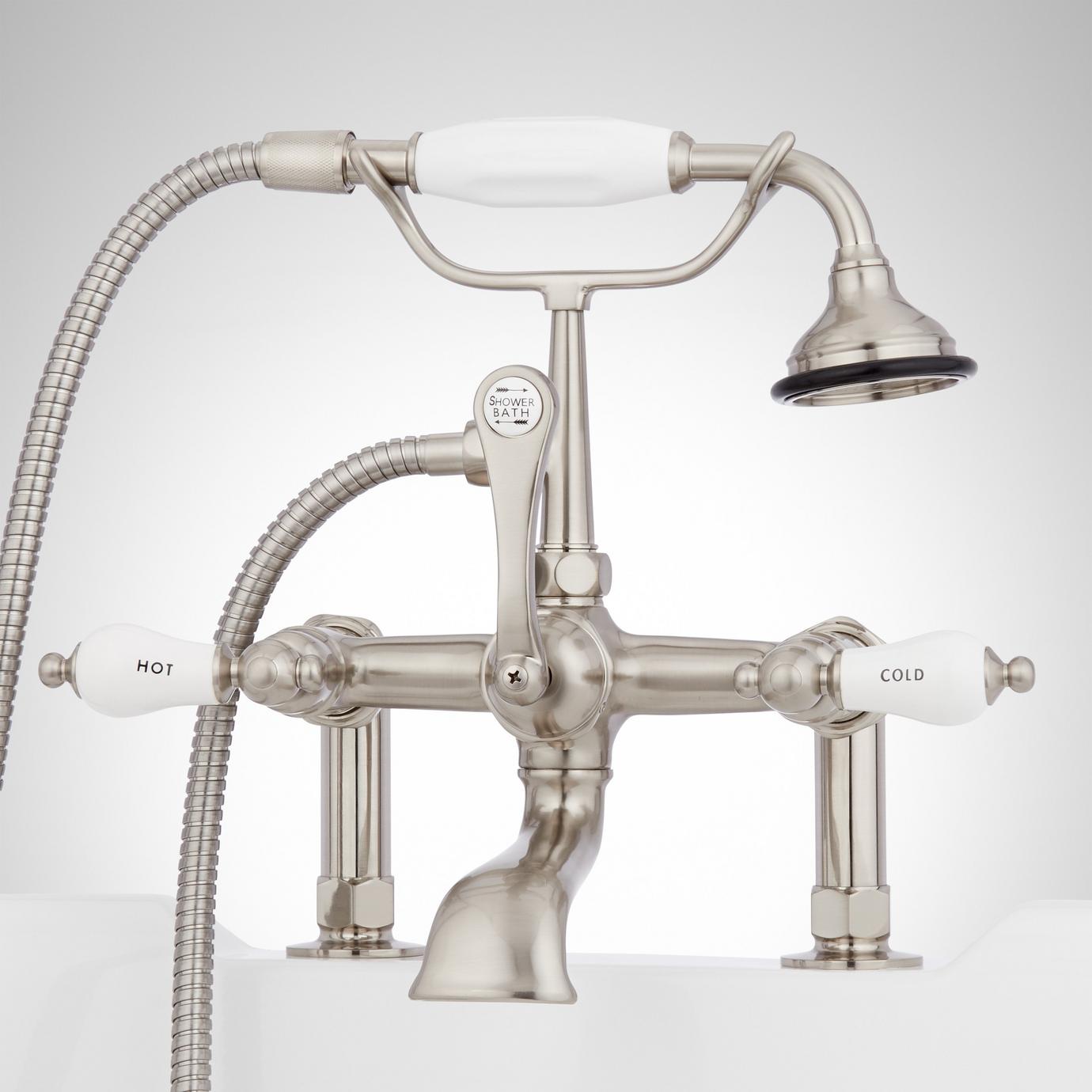 Tub Mounted Faucets, Rim Mounted Tub Faucets | Signature Hardware