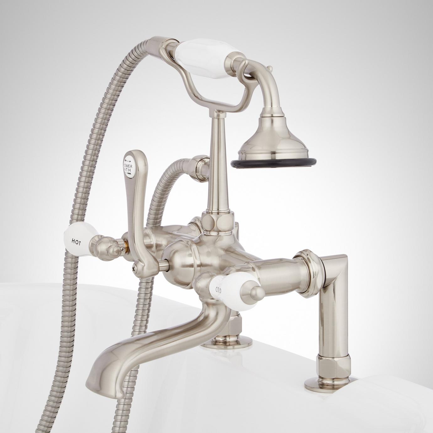 Tub Mounted Faucets, Rim Mounted Tub Faucets | Signature Hardware