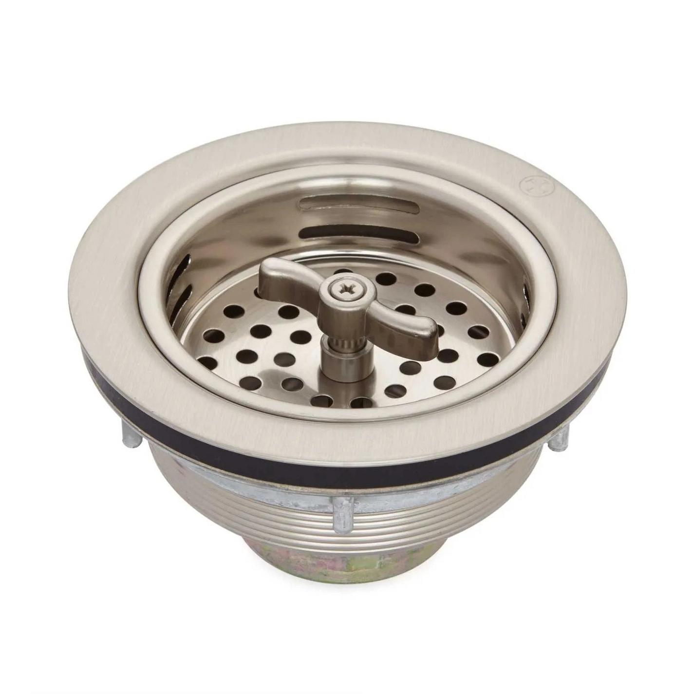 3-1/2" Wing Nut Basket Strainer | Signature Hardware
