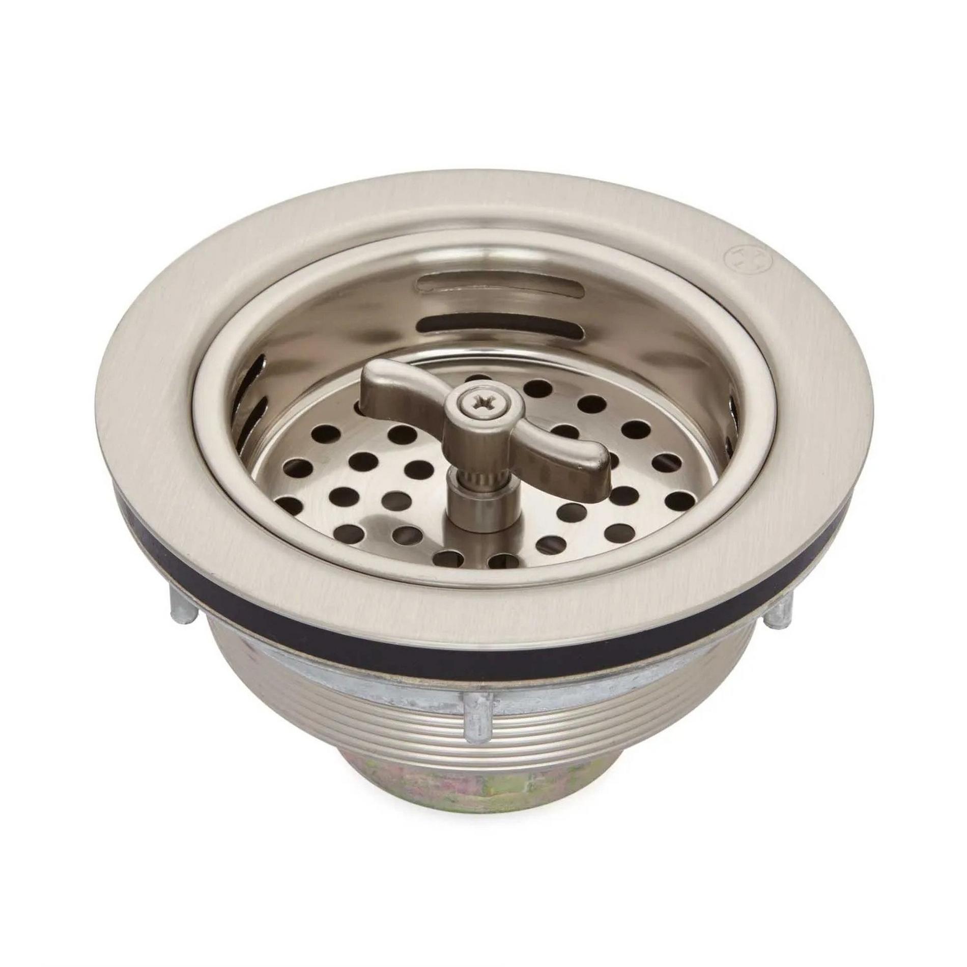 3-1/2" Wing Nut Basket Strainer | Signature Hardware