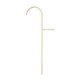 1/2" IPS Heavy Duty 78" Shower Riser Pipe with 18" Arching Shower Arm ...