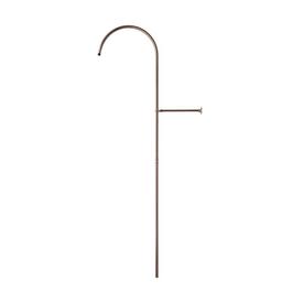 1/2" IPS Heavy Duty 78" Shower Riser Pipe with 18" Arching Shower Arm ...