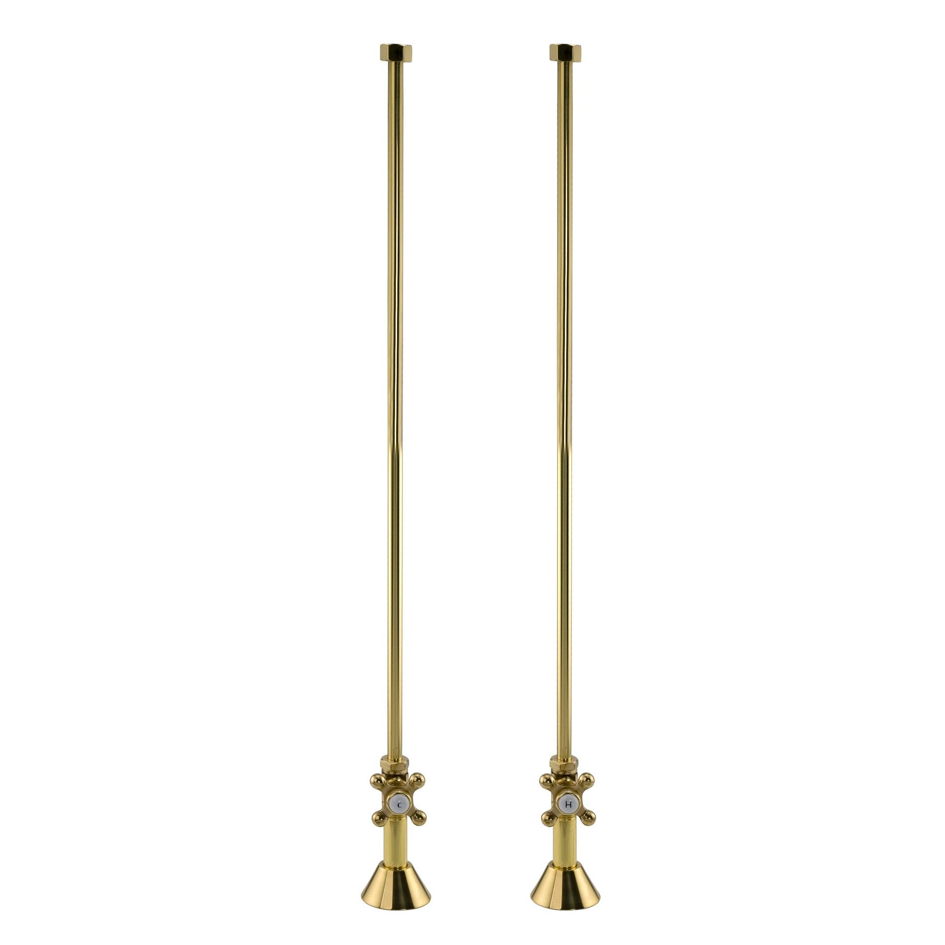 Deck-Mount Supply With Cross-Handle Stops for Threaded Pipe | Signature ...