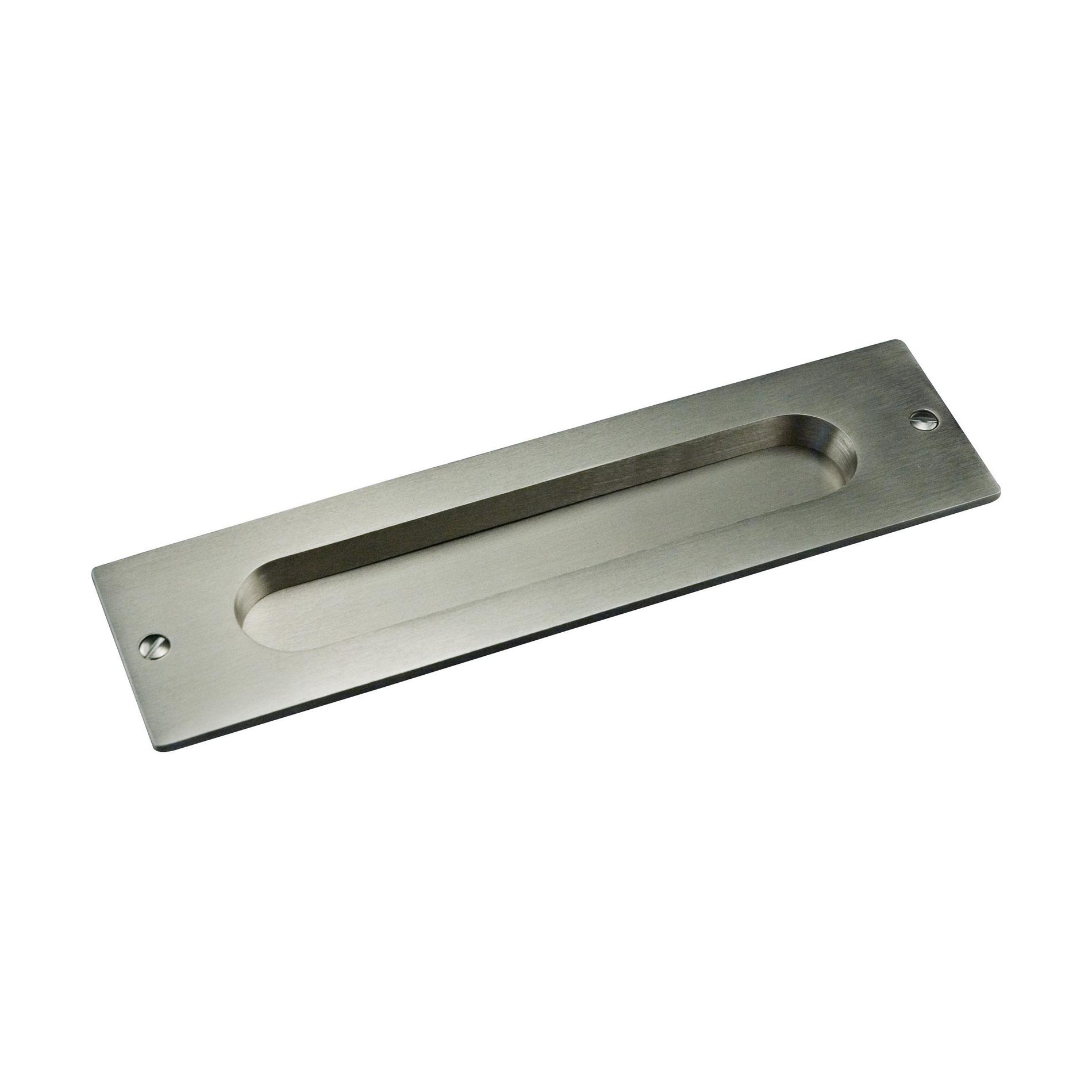 Rectangular Pocket Door Pull with Oval Recession | Signature Hardware