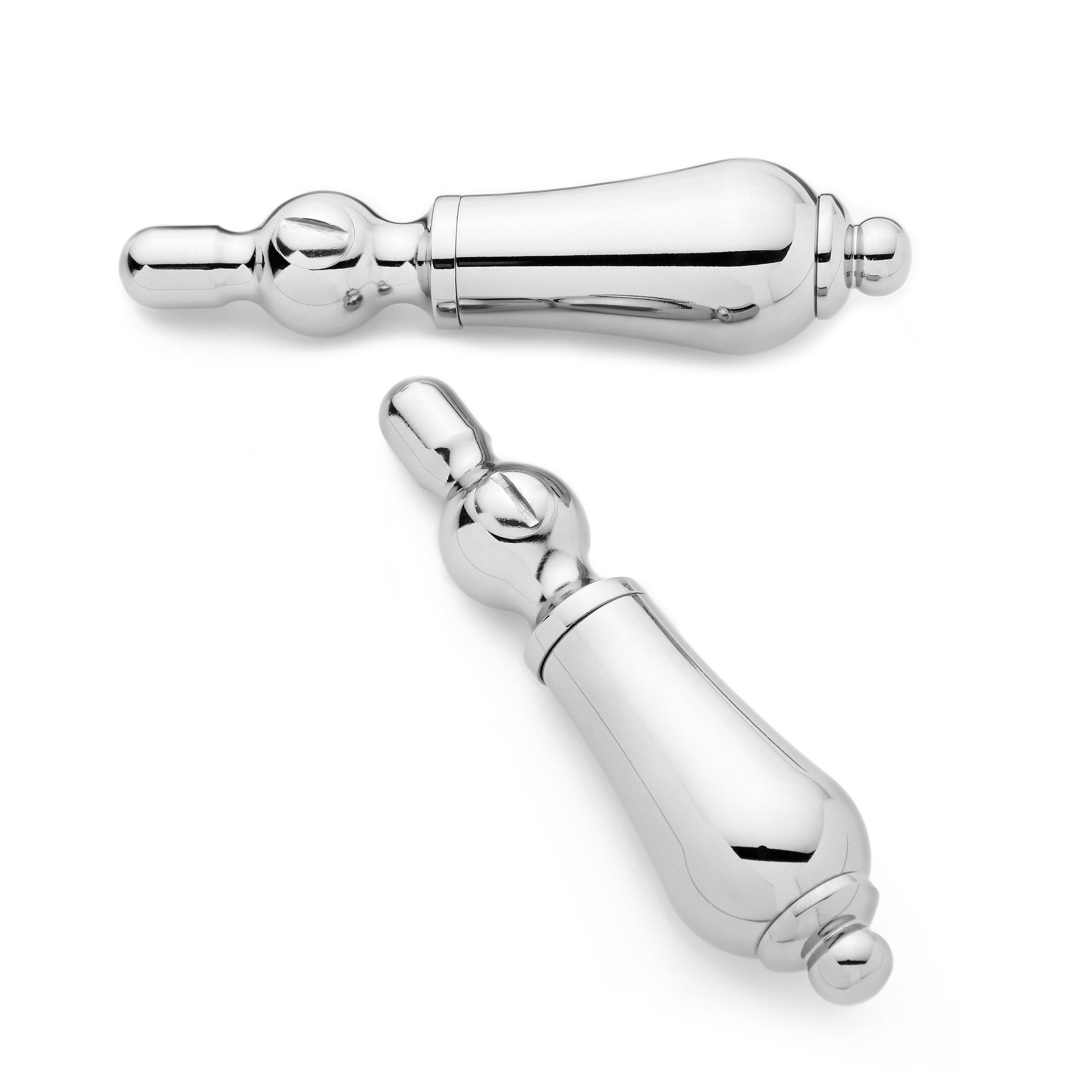 Small Brass Straight Lever Handle - 32 Splines - Chrome | Signature ...