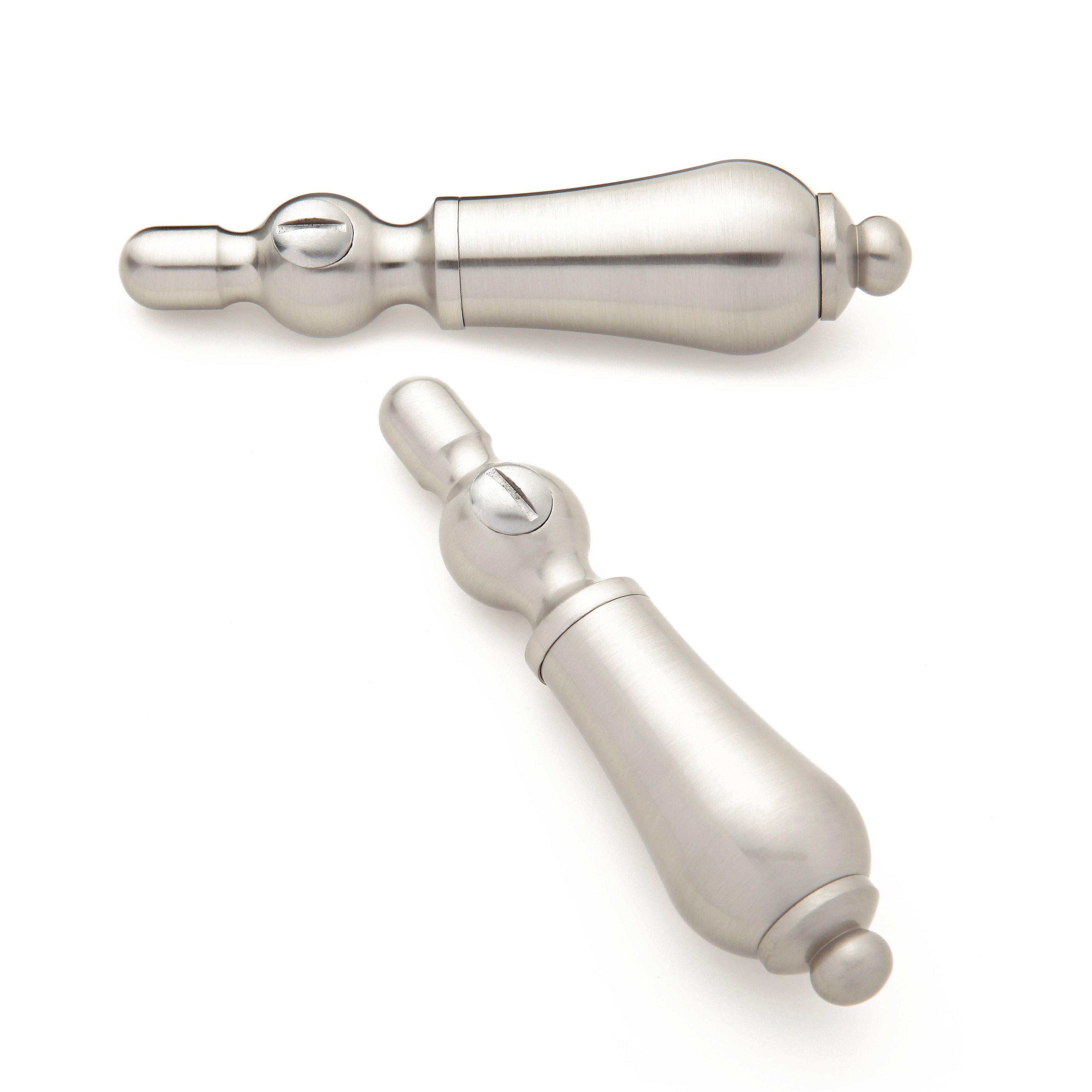 Small Brass Straight Lever Handle - 32 Splines | Signature Hardware