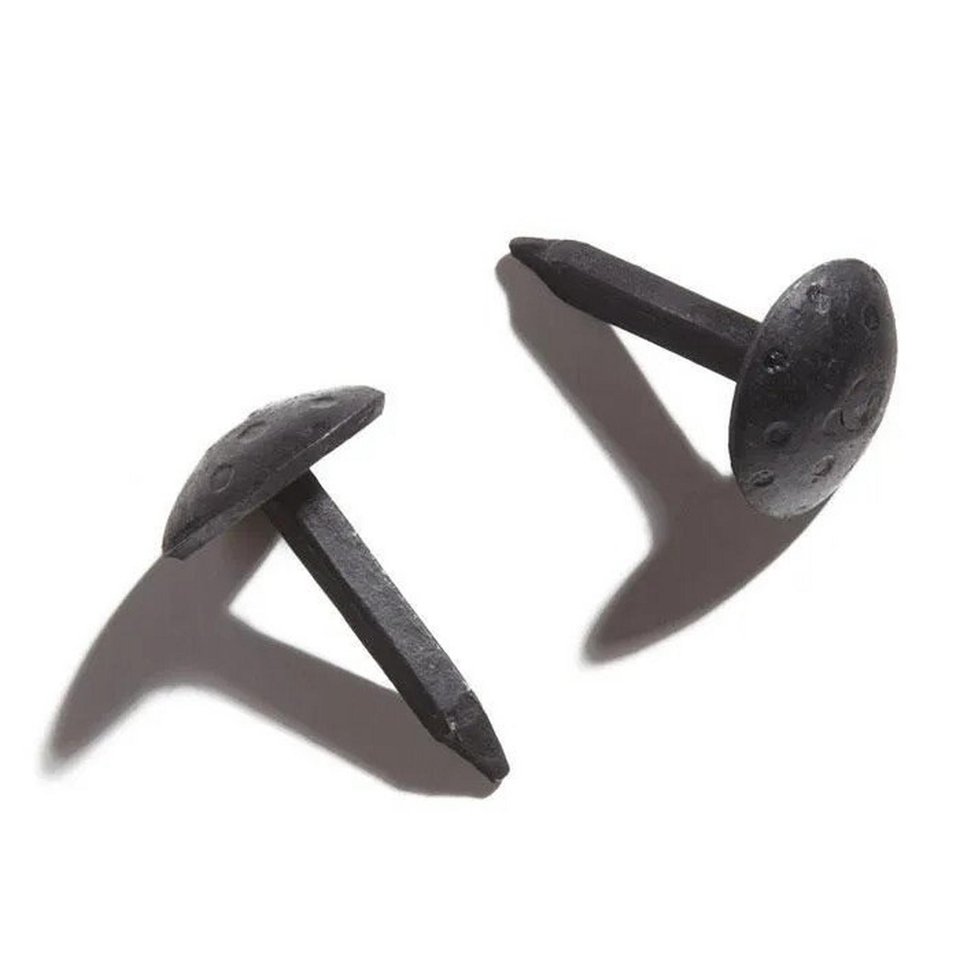 Hand-Forged Iron Round Clavos with 1-1/4" Nail - Set of 6 - Large ...
