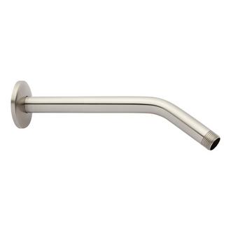 10" Standard Shower Arm with Flange - Brushed Nickel | Signature Hardware