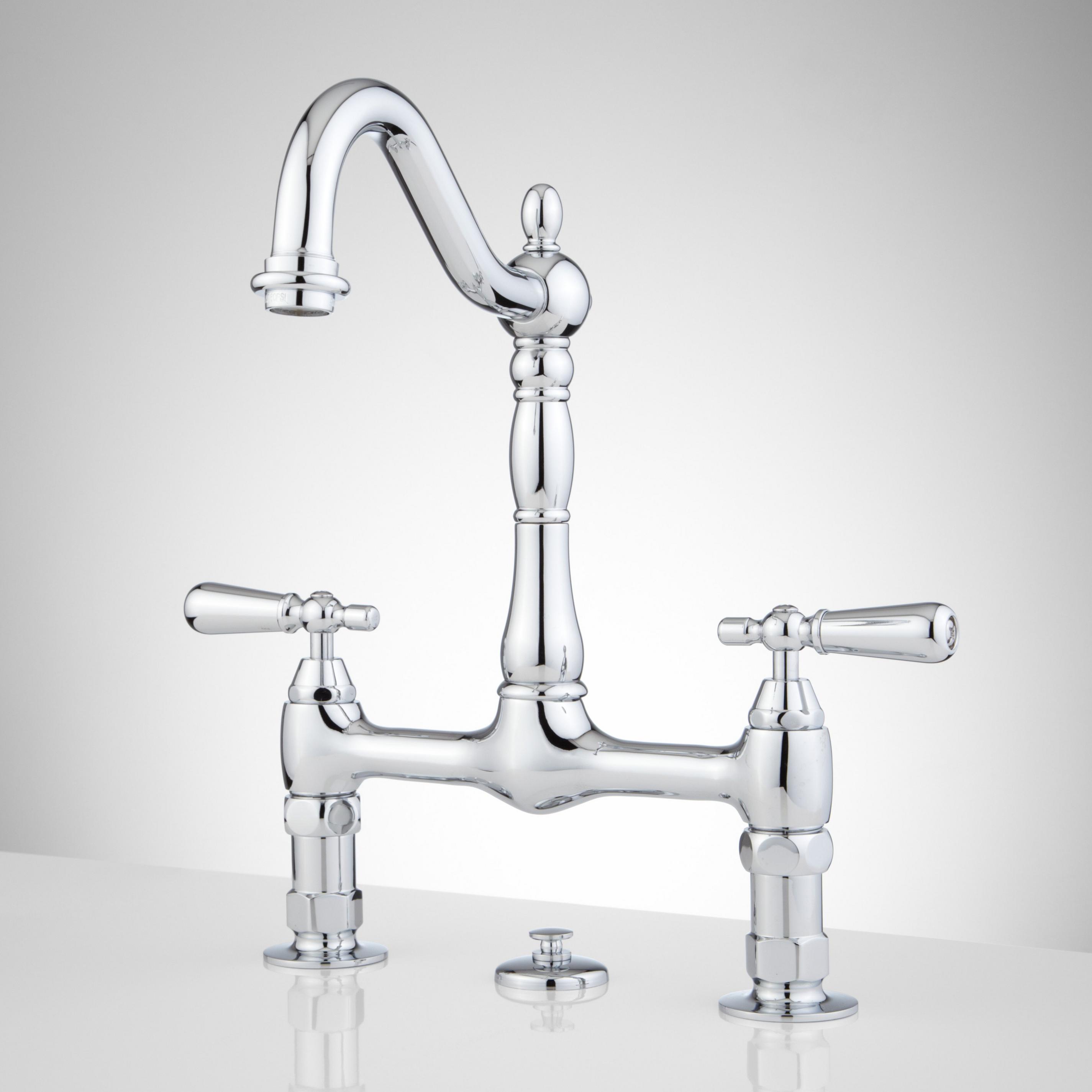 Bridge Bathroom Faucet - Lever Handles | Signature Hardware