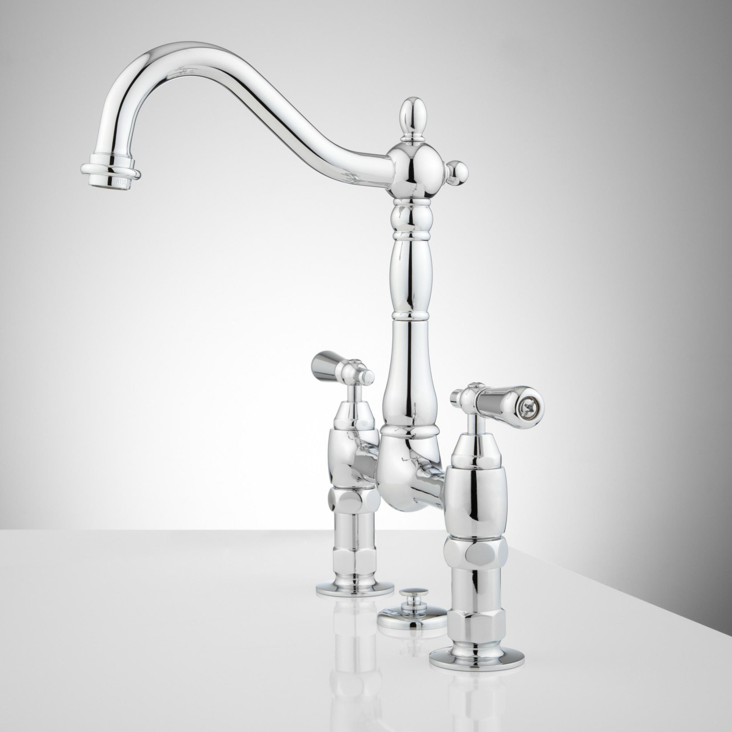 Bridge Bathroom Faucet - Lever Handles | Signature Hardware
