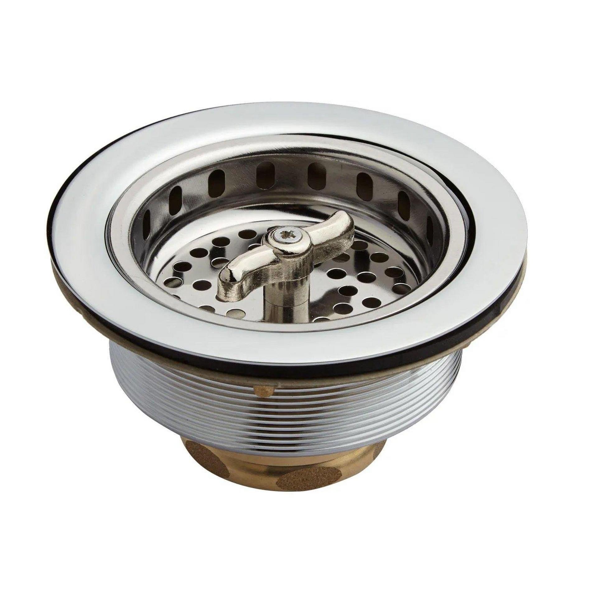 3-1/2" Wing Nut Basket Strainer | Signature Hardware