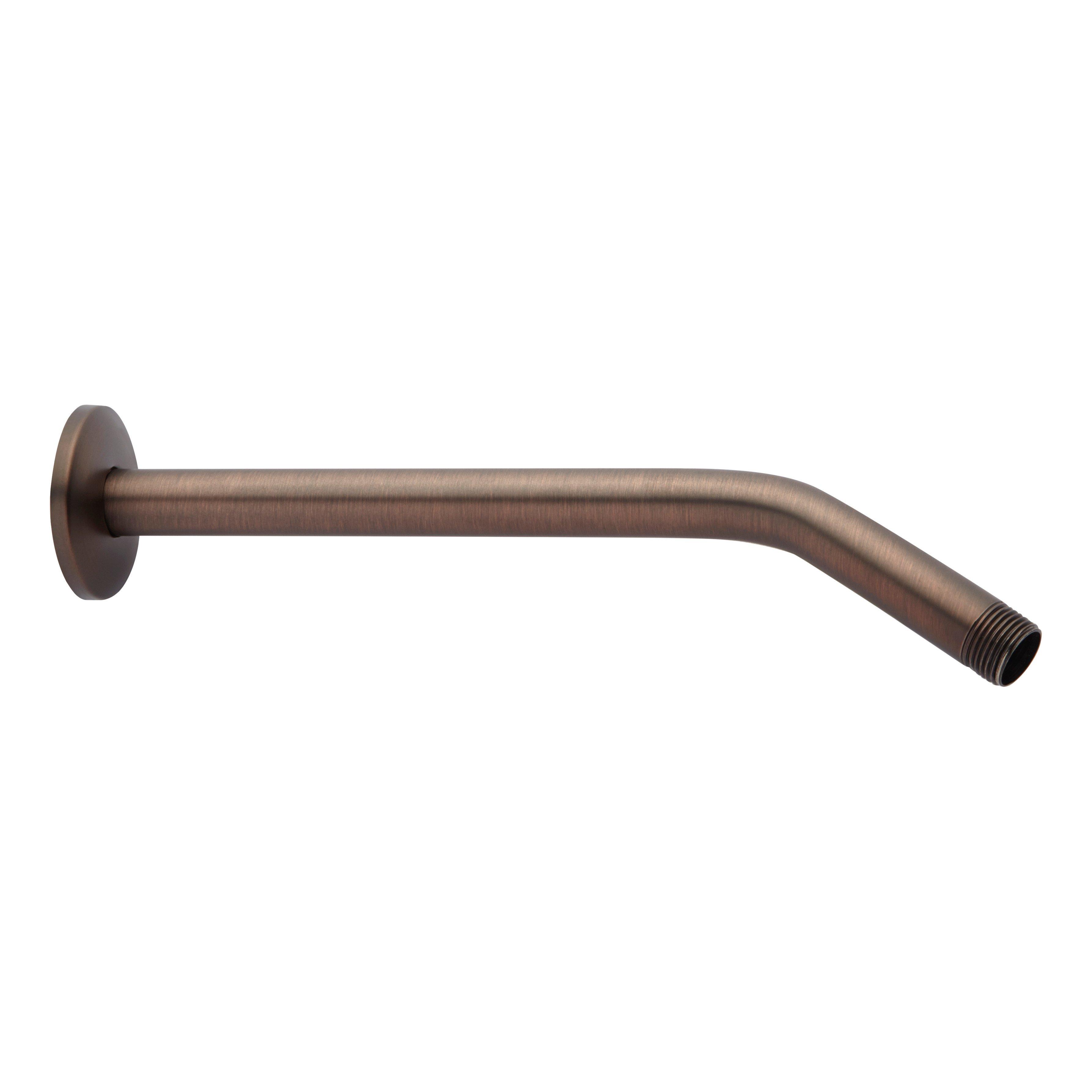 12" Standard Shower Arm with Flange - Oil Rubbed Bronze | Signature ...