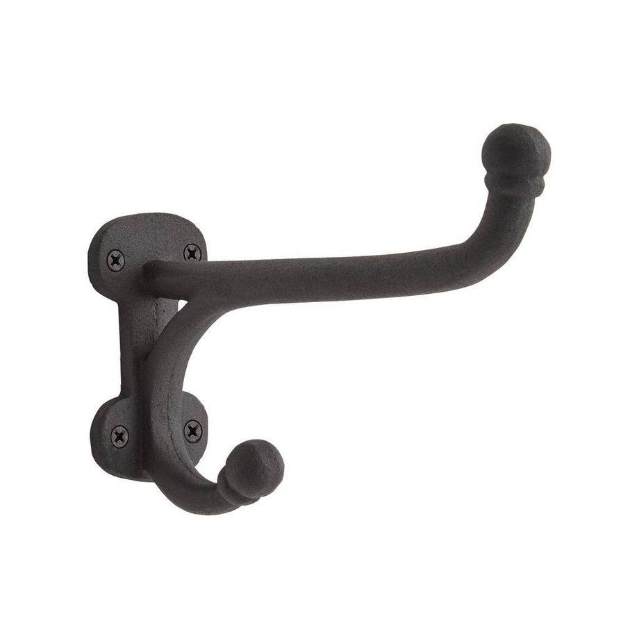 Marscott Wood Turned Hook - Walnut | Signature Hardware