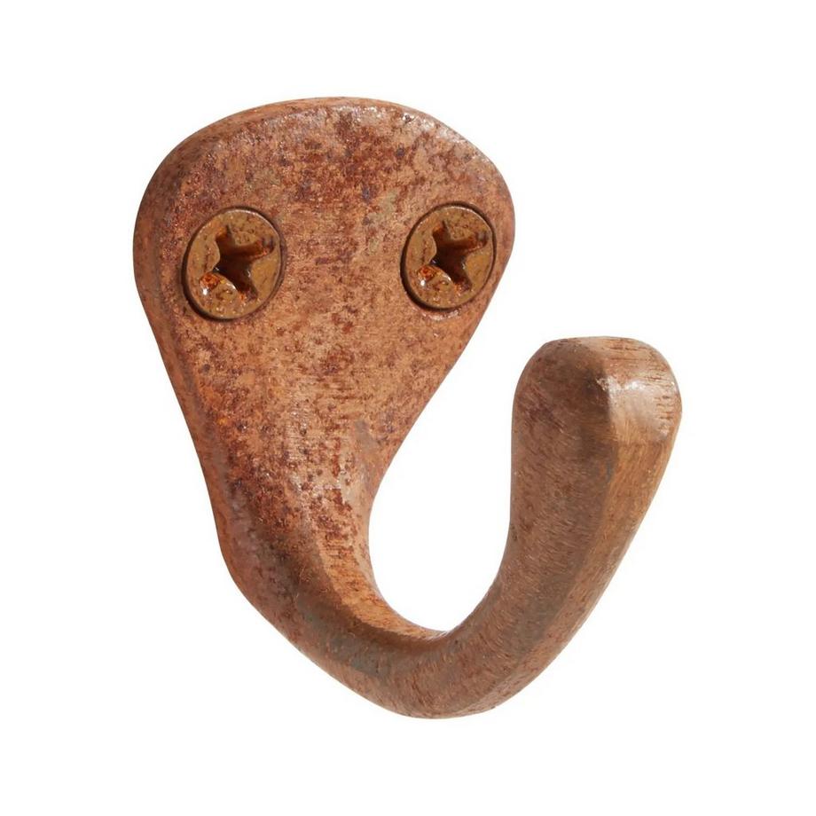 Solid Bronze Petite Single Coat Hook - Bronze Patina | Signature Hardware