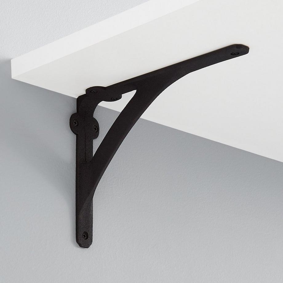 6" Gehler Cast Iron Shelf Bracket - White Powder Coat | Signature Hardware