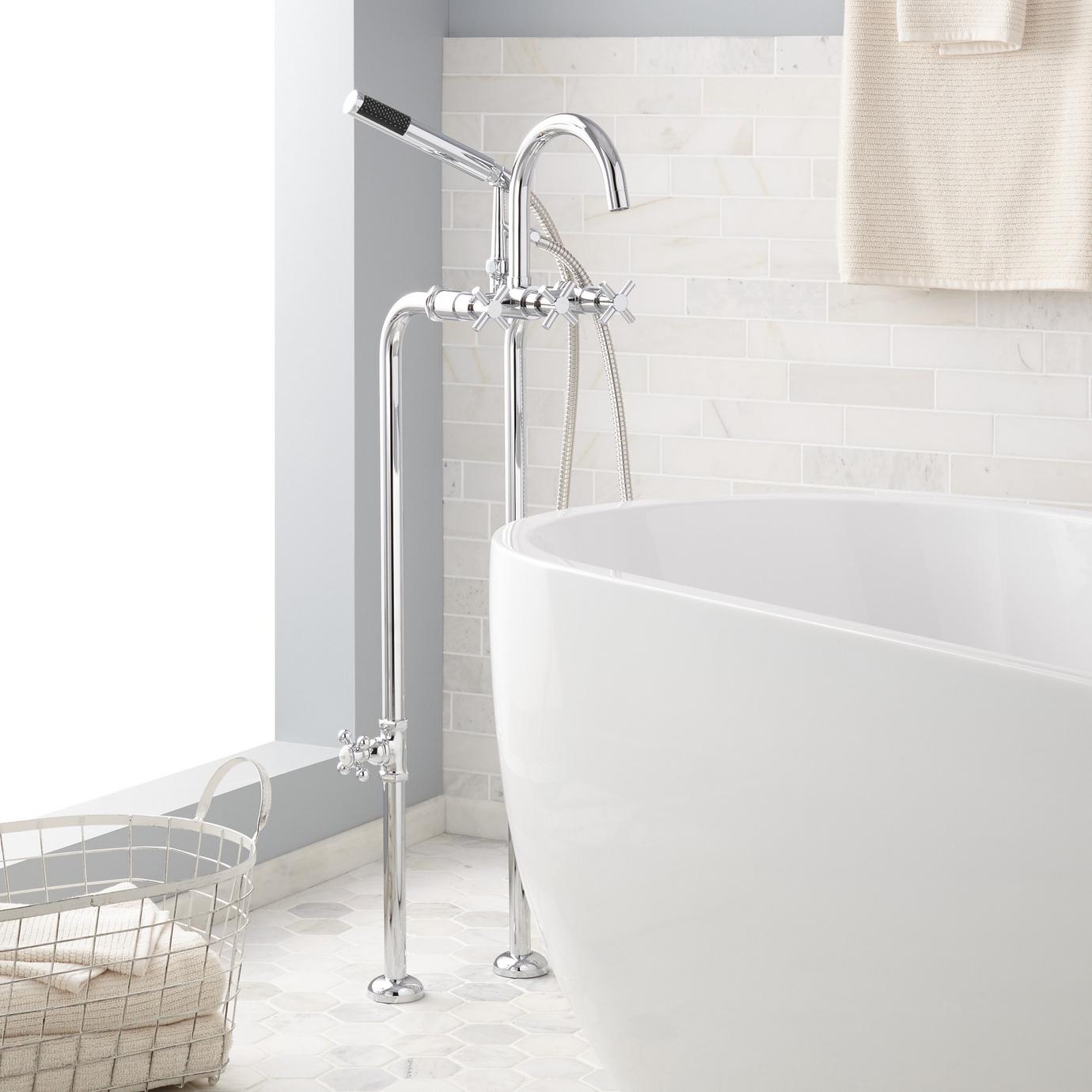 Floor Mount Freestanding Tub Faucets | Signature Hardware | Signature ...