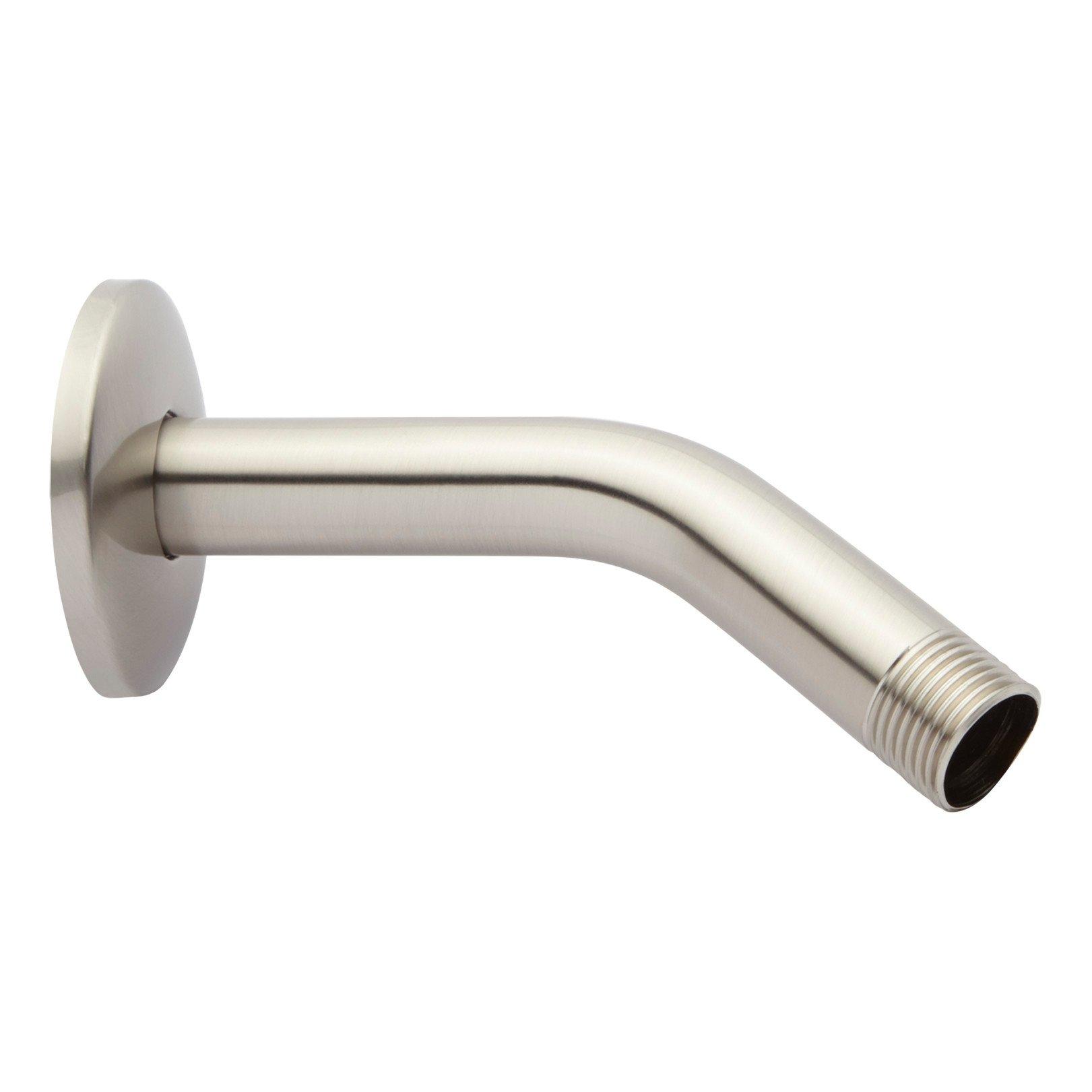 6" Standard Shower Arm with Flange - Brushed Nickel | Signature Hardware