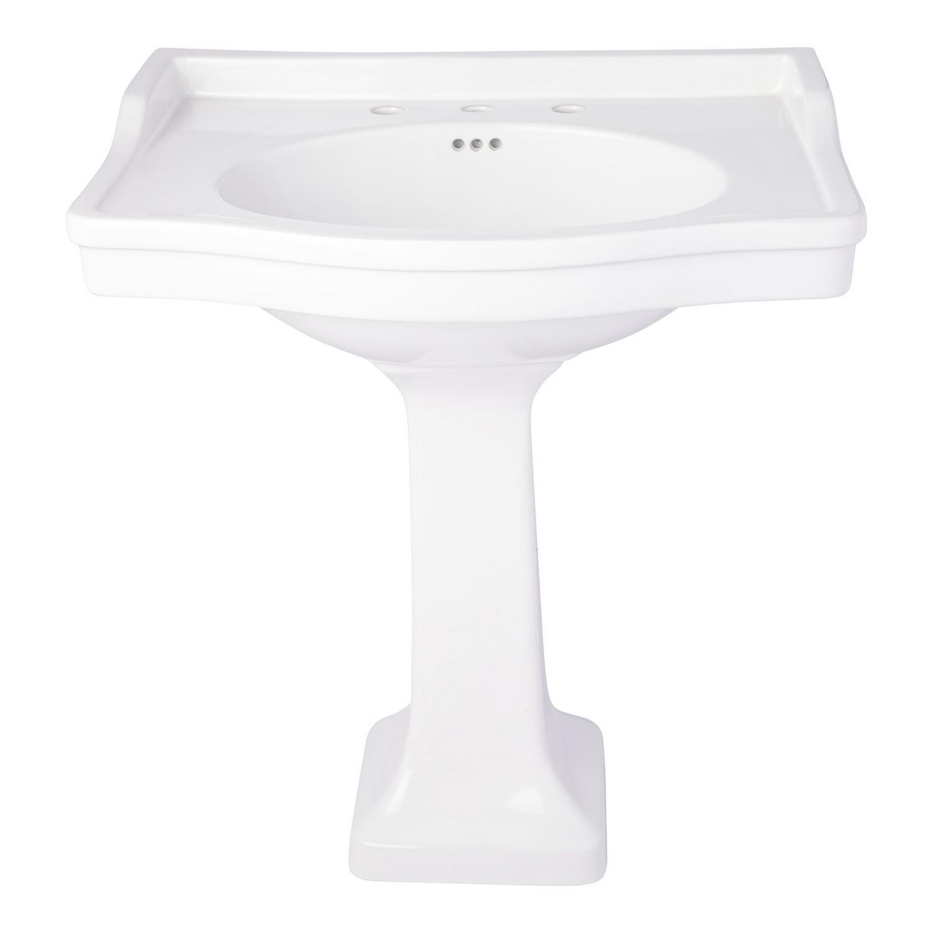 30" Cierra Porcelain Pedestal Sink | Signature Hardware