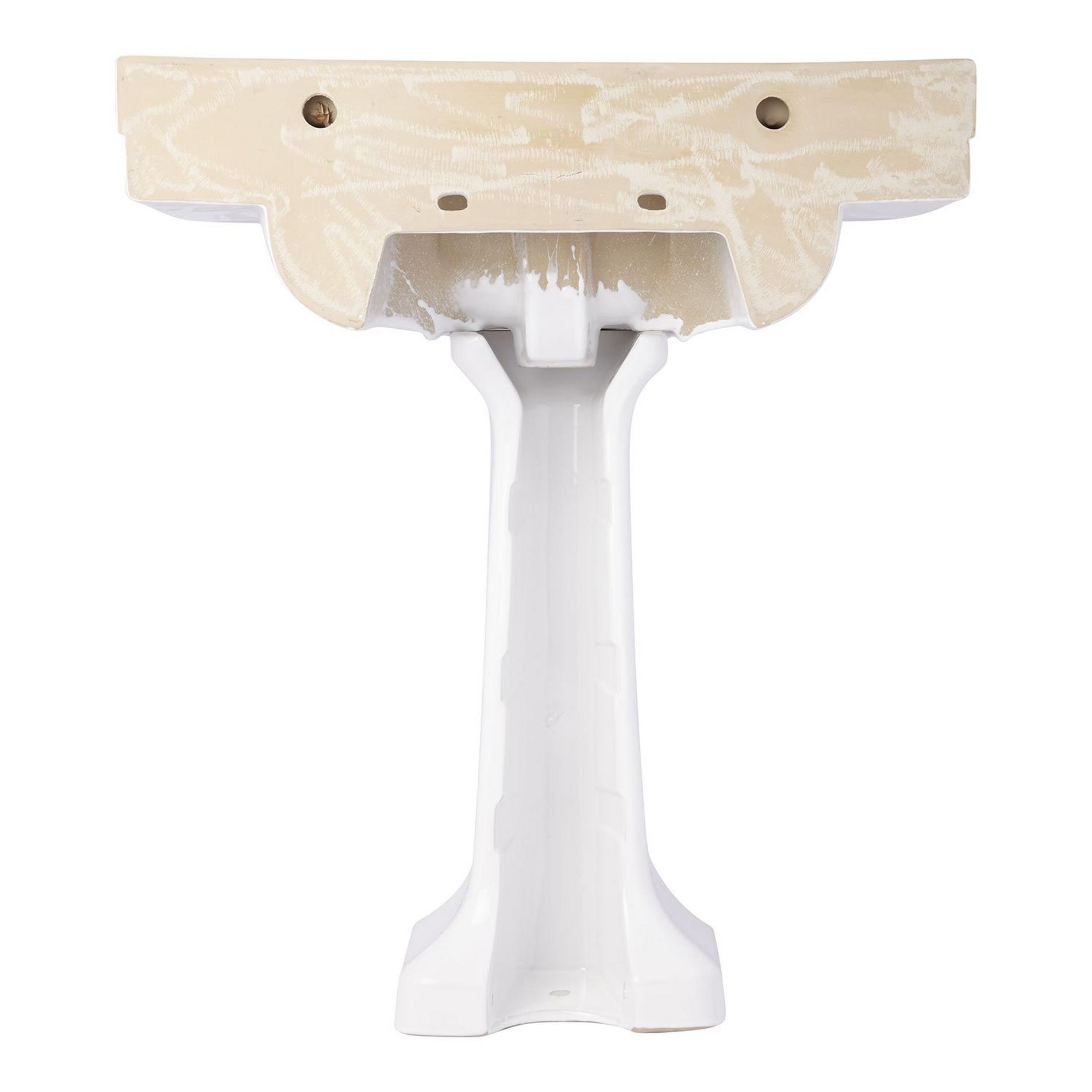 30" Cierra Porcelain Pedestal Sink | Signature Hardware