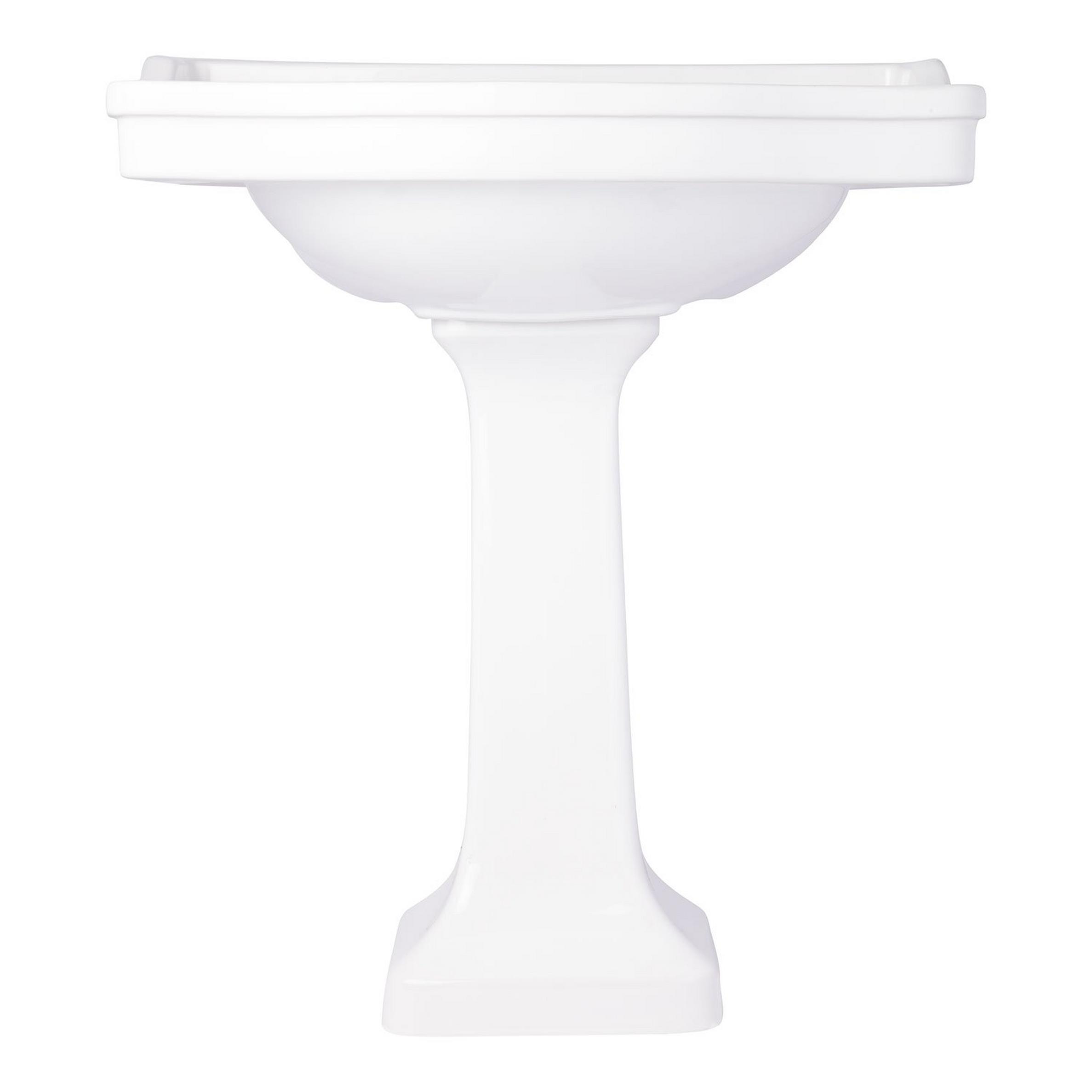 30" Cierra Porcelain Pedestal Sink | Signature Hardware