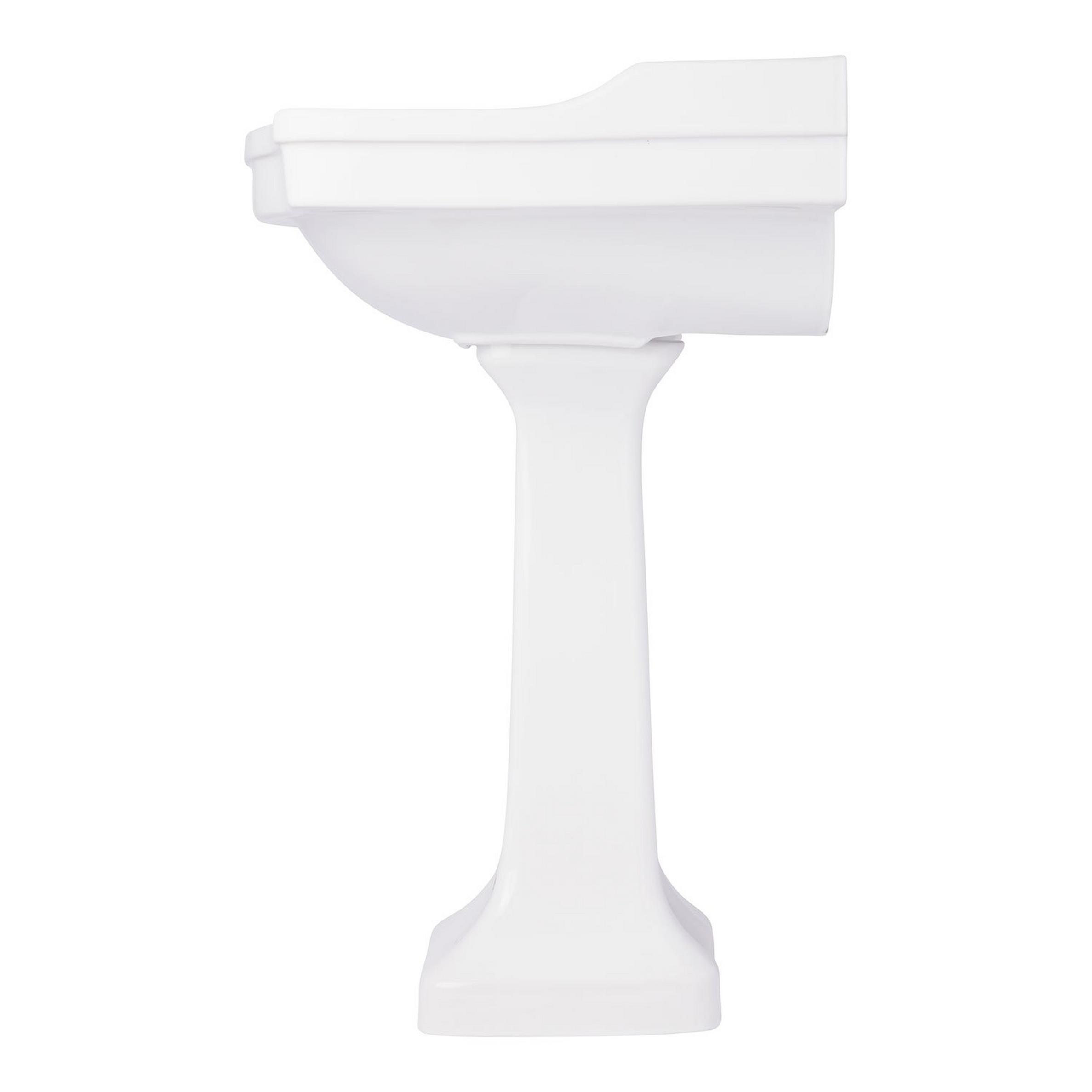 30" Cierra Porcelain Pedestal Sink | Signature Hardware
