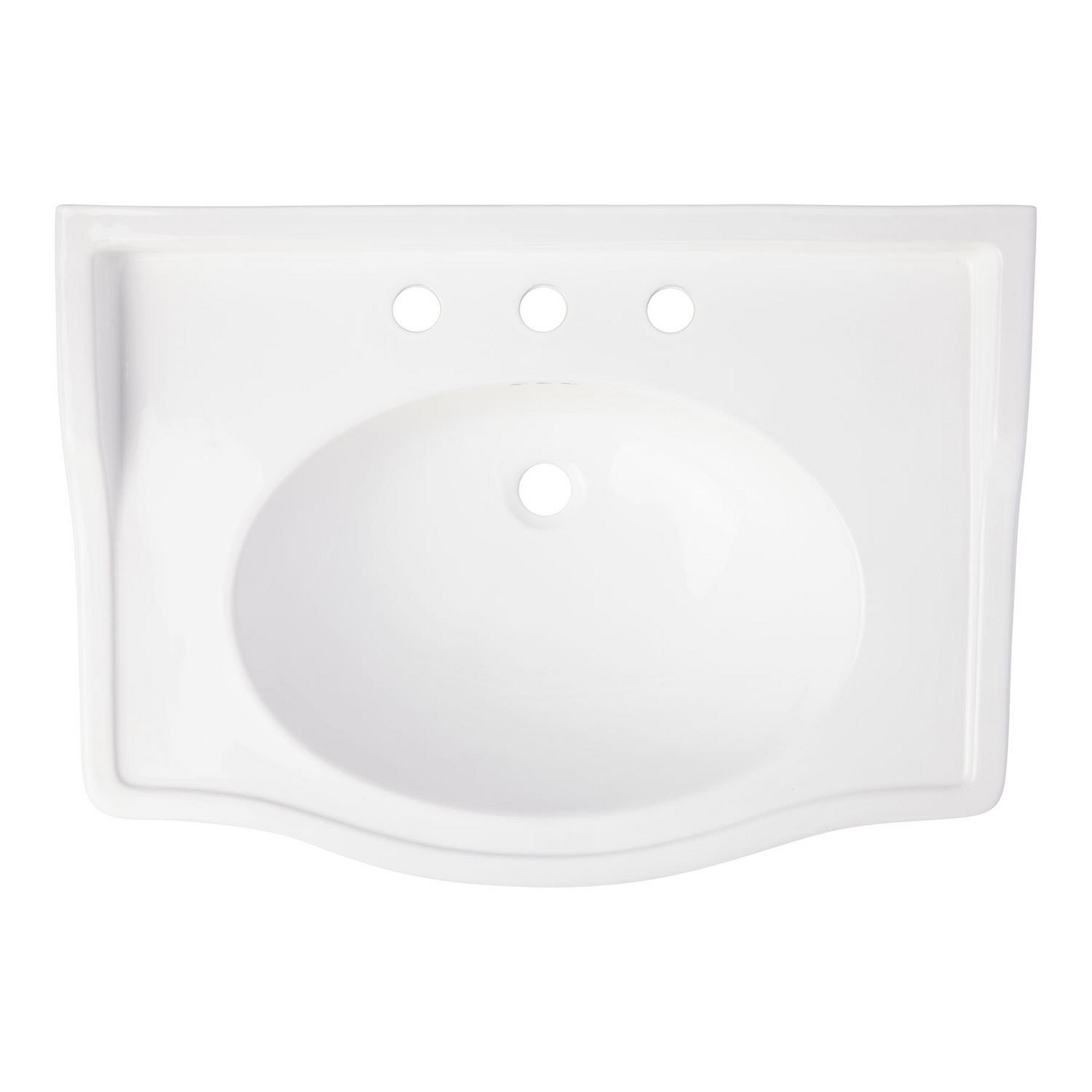 30" Cierra Porcelain Pedestal Sink | Signature Hardware