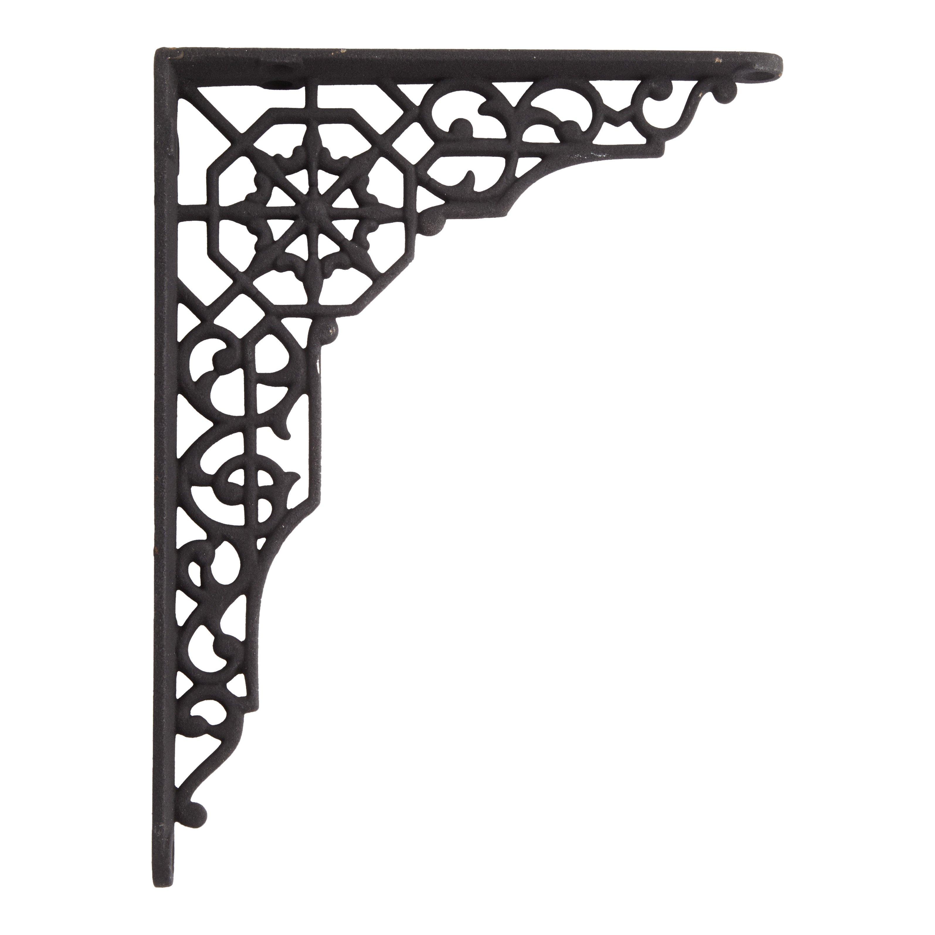 Nautical Wheel Scrollwork Iron Shelf Bracket | Signature Hardware