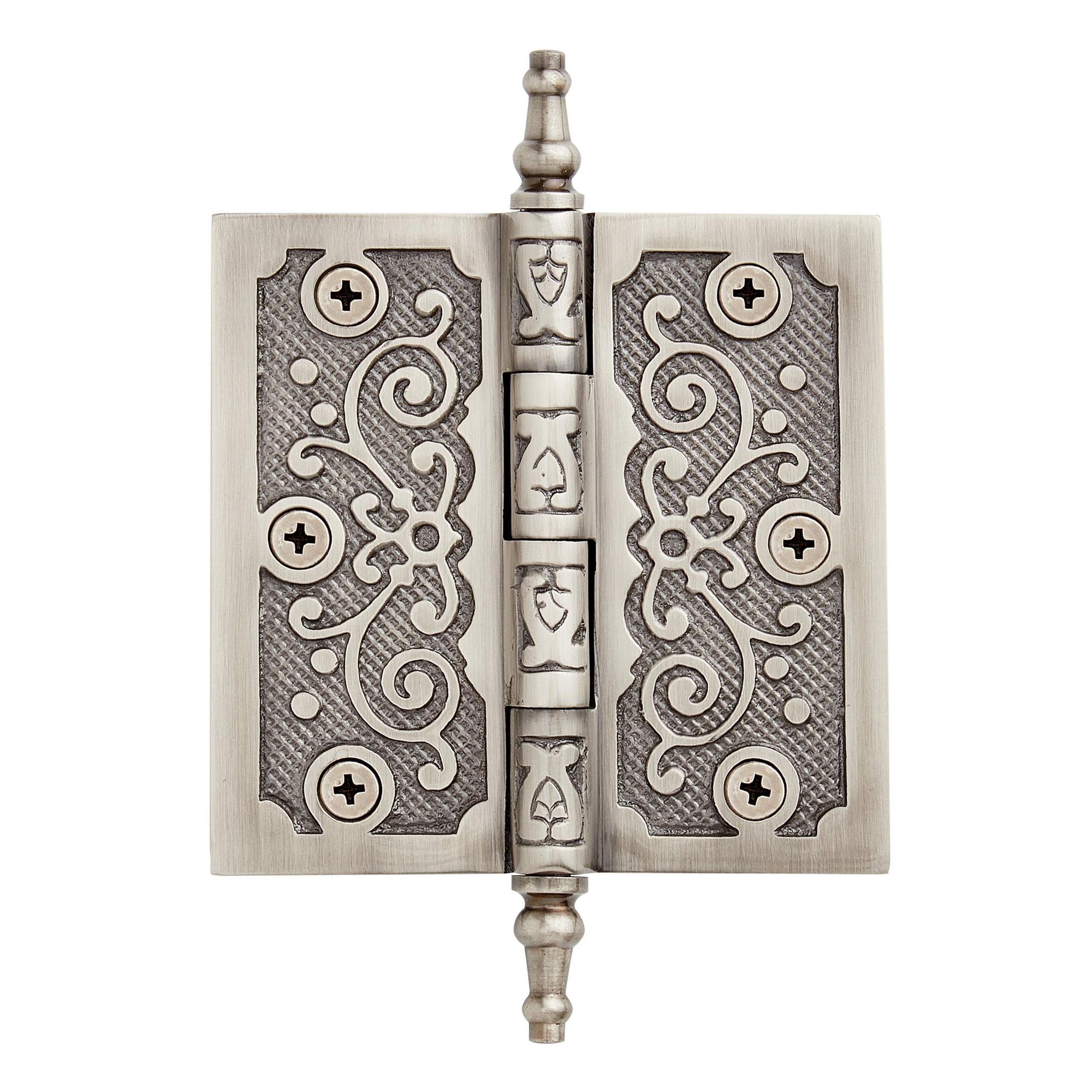 Solid Brass Ornate Door Hinge | Signature Hardware