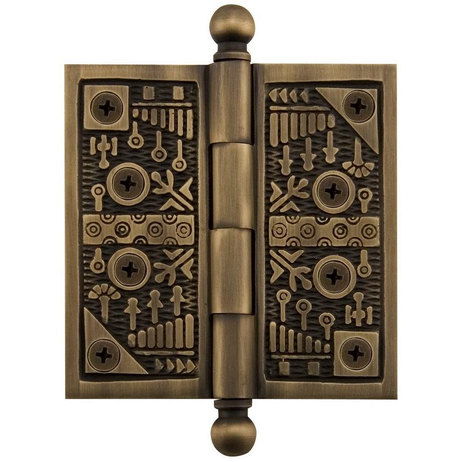 Vanisa Interior Passage Door Set - Walnut Knob - Satin Brass ...