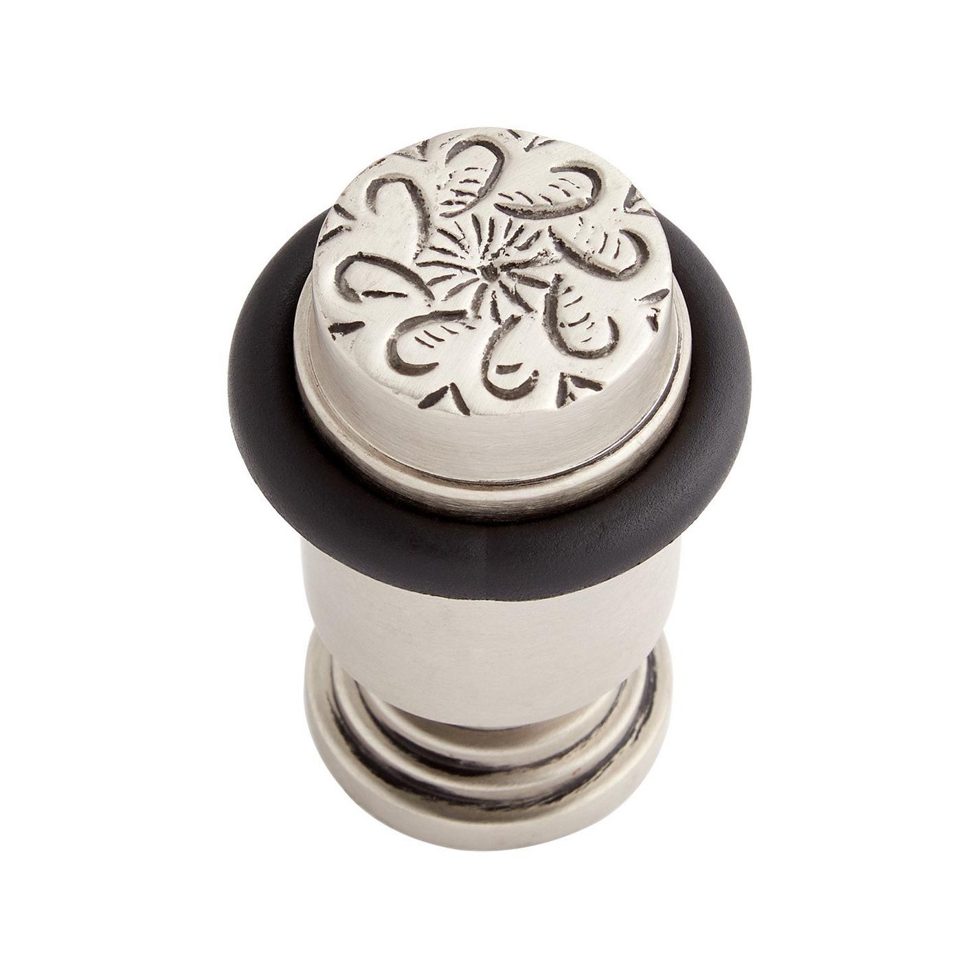 Solid Brass Wave Design Doorstop | Signature Hardware