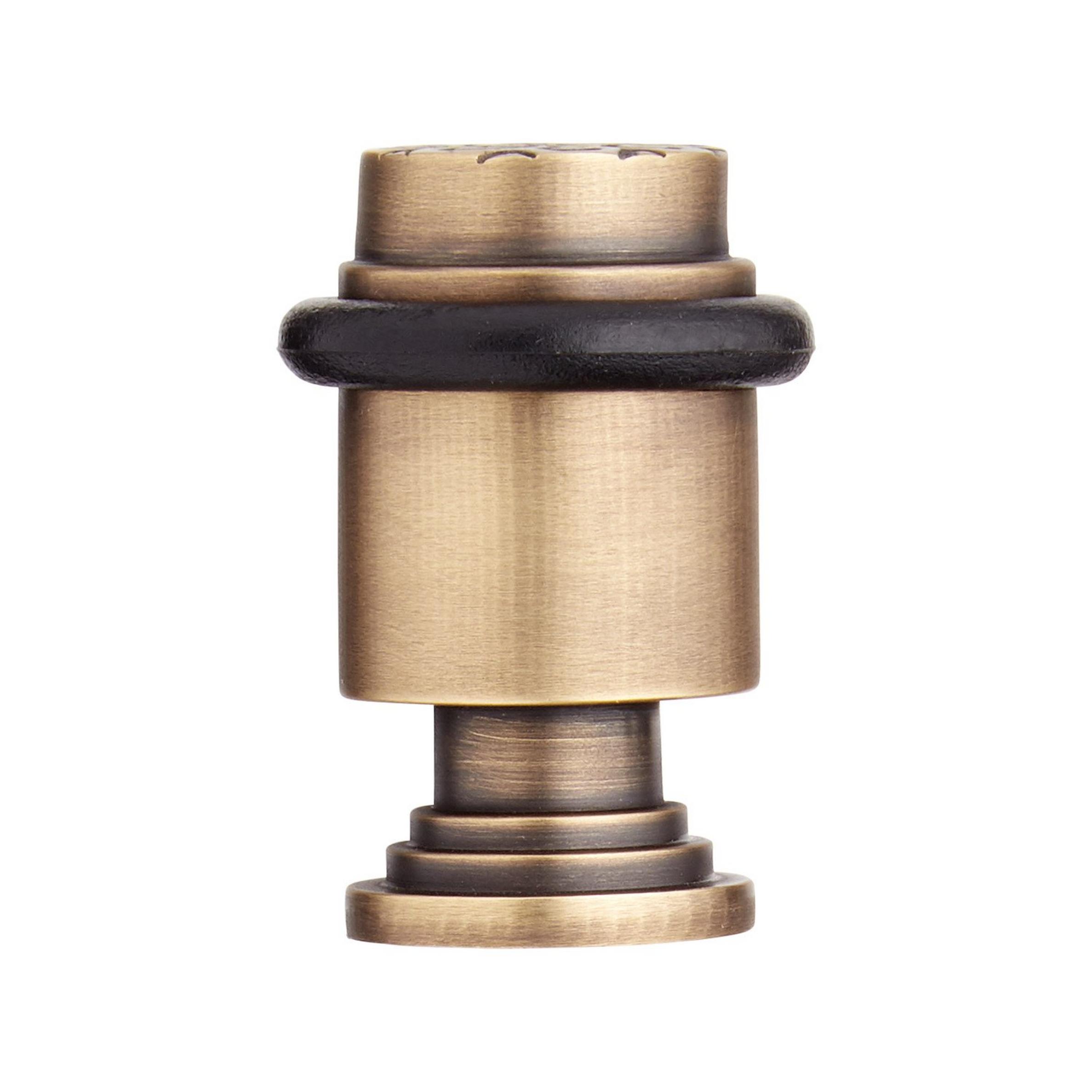 Solid Brass Wave Design Doorstop | Signature Hardware