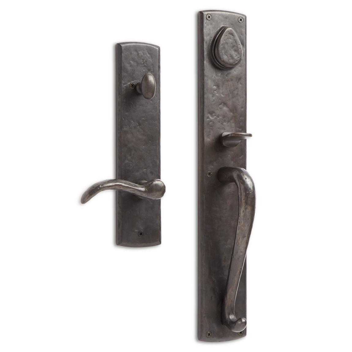 Griggs Solid Bronze Entrance Door Set with Round Knob | Signature Hardware