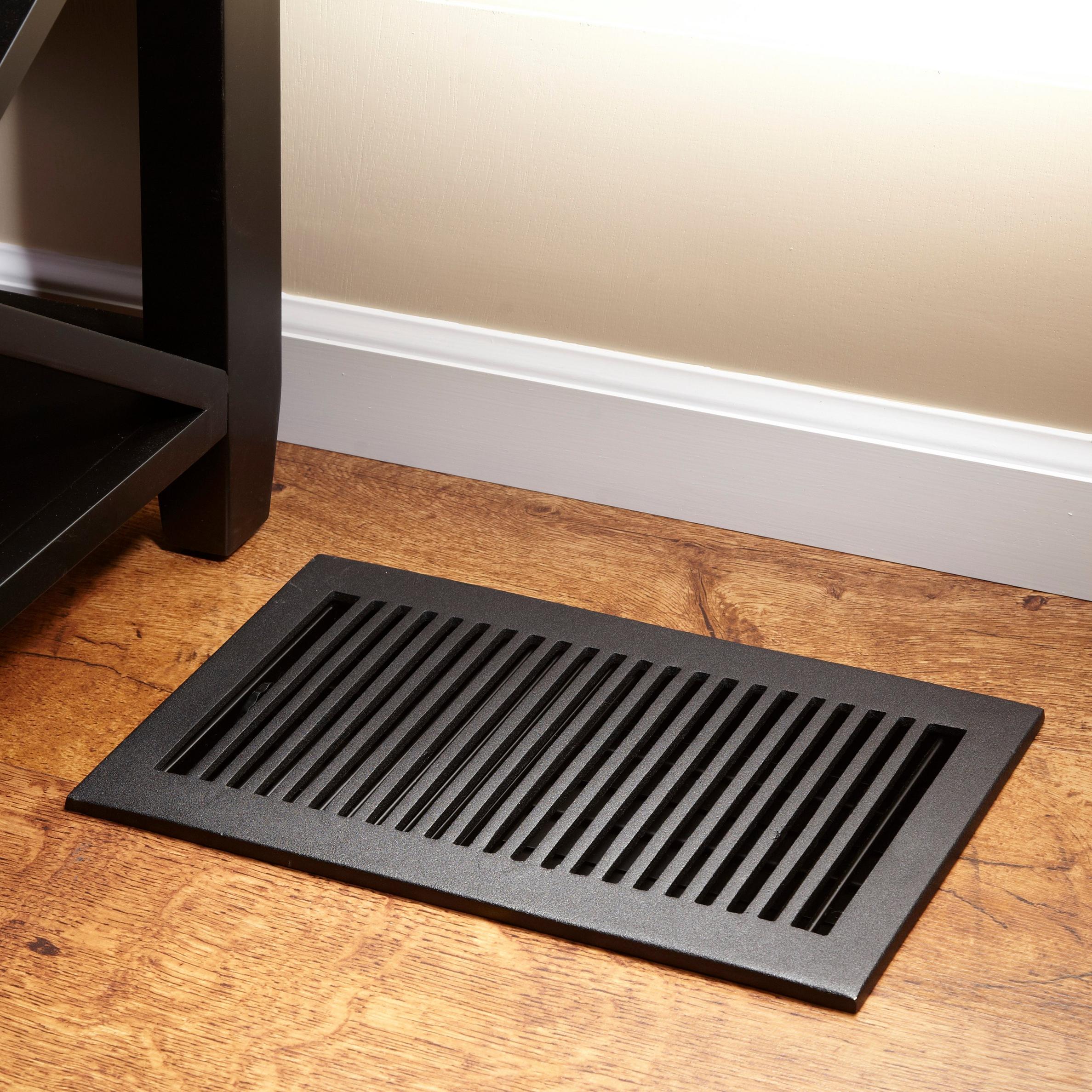 Modern Cast Iron Oversized Floor Register | Signature Hardware