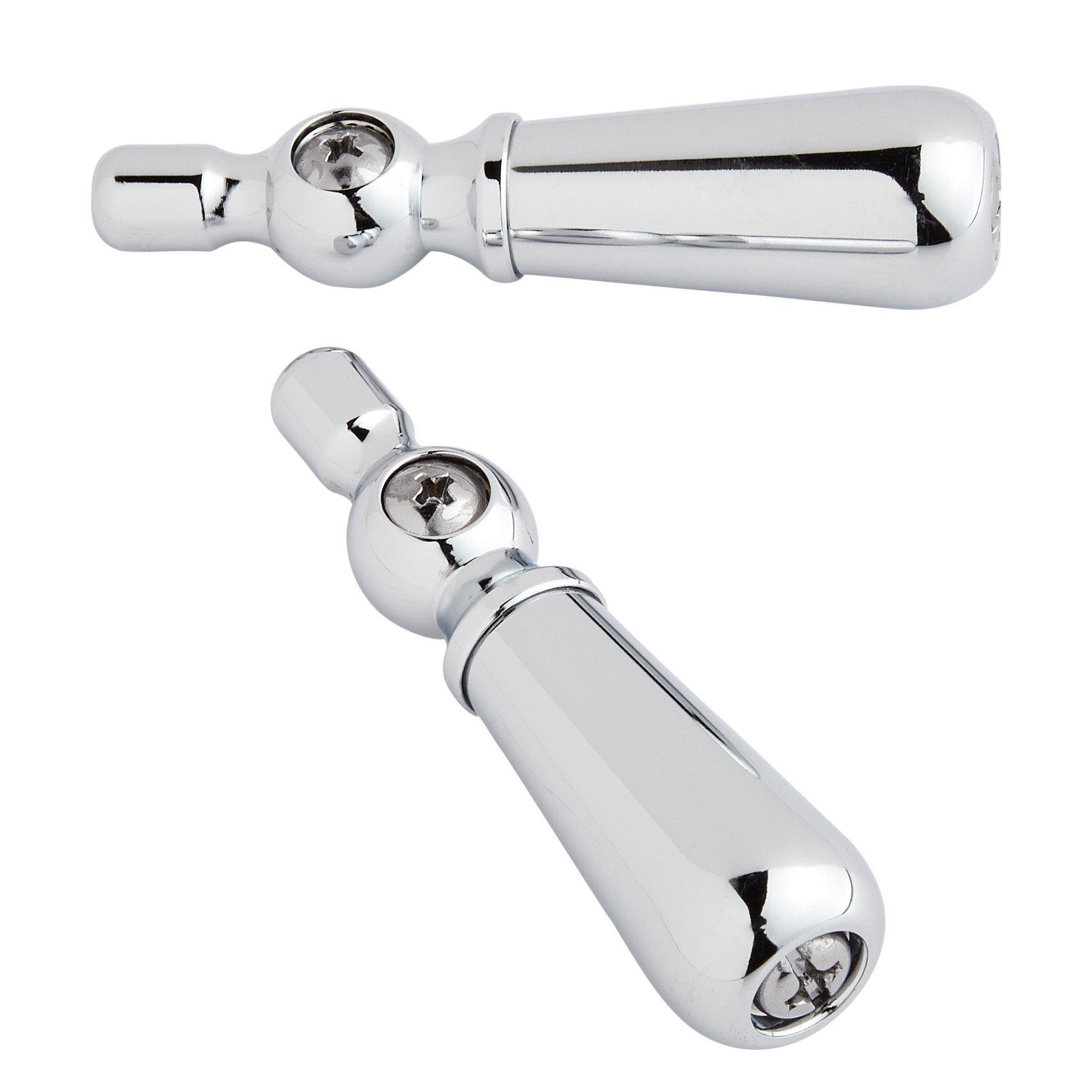 Small Lever Handles - Pair of 2 - Chrome | Signature Hardware