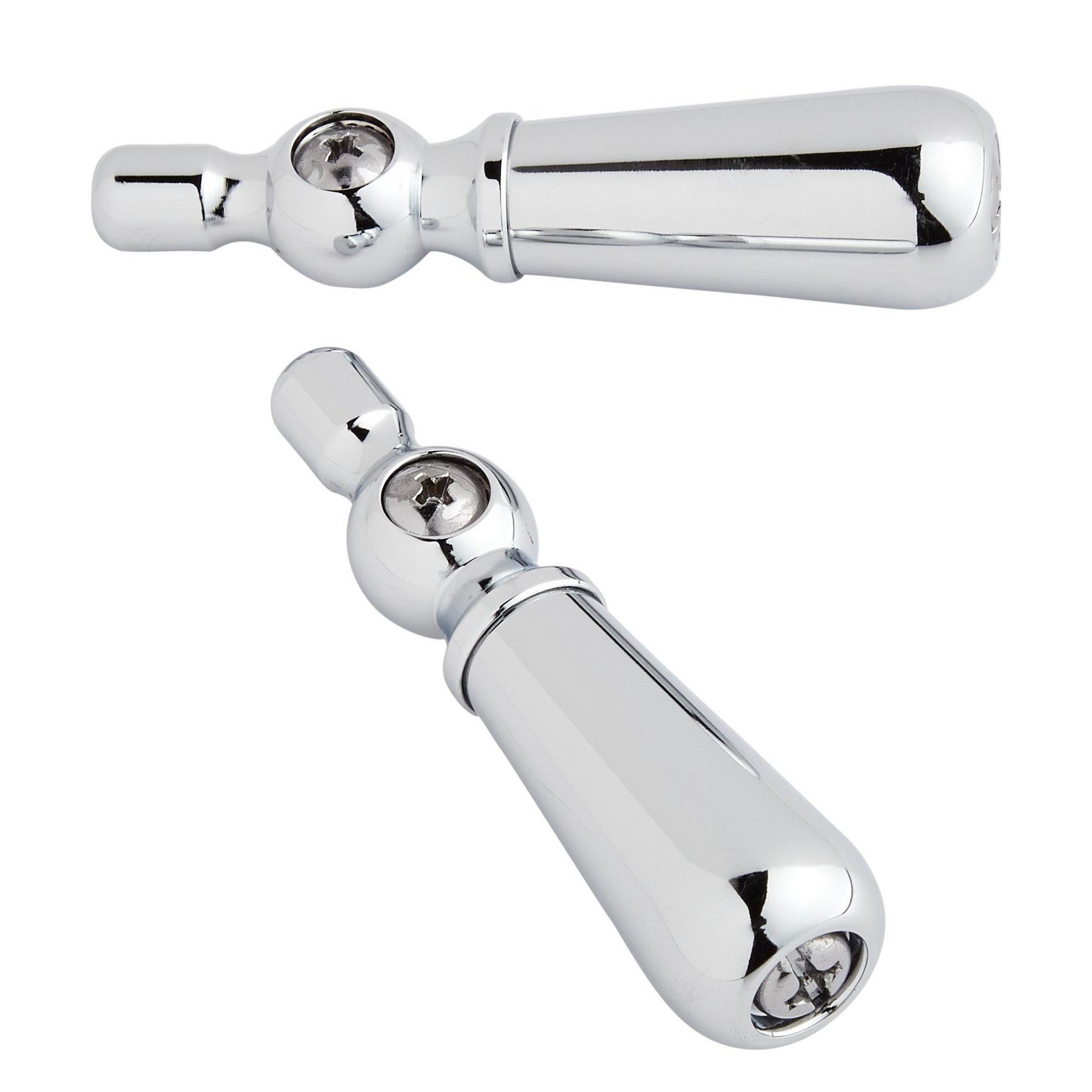 Small Lever Handles - Pair of 2 - Chrome | Signature Hardware