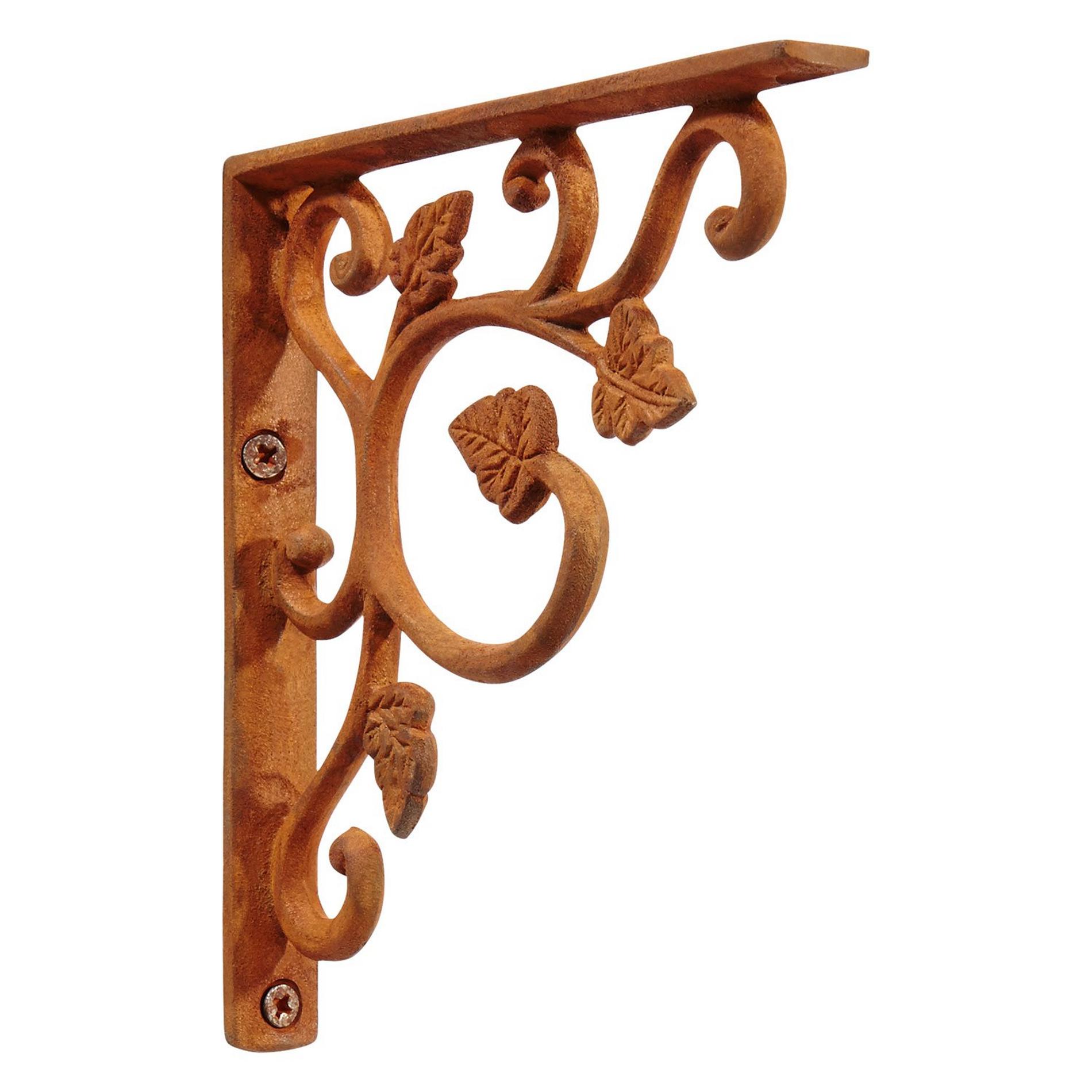 Grape Leaves Iron Shelf Bracket | Signature Hardware