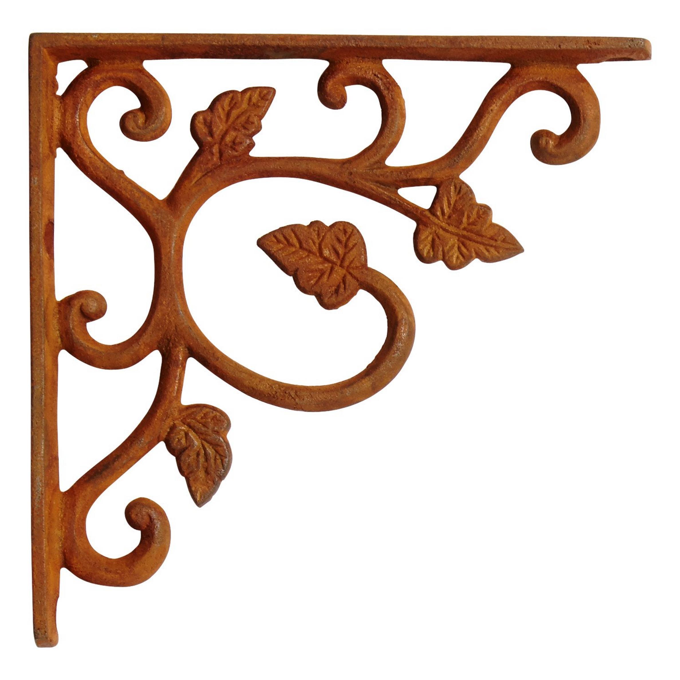 Grape Leaves Iron Shelf Bracket | Signature Hardware
