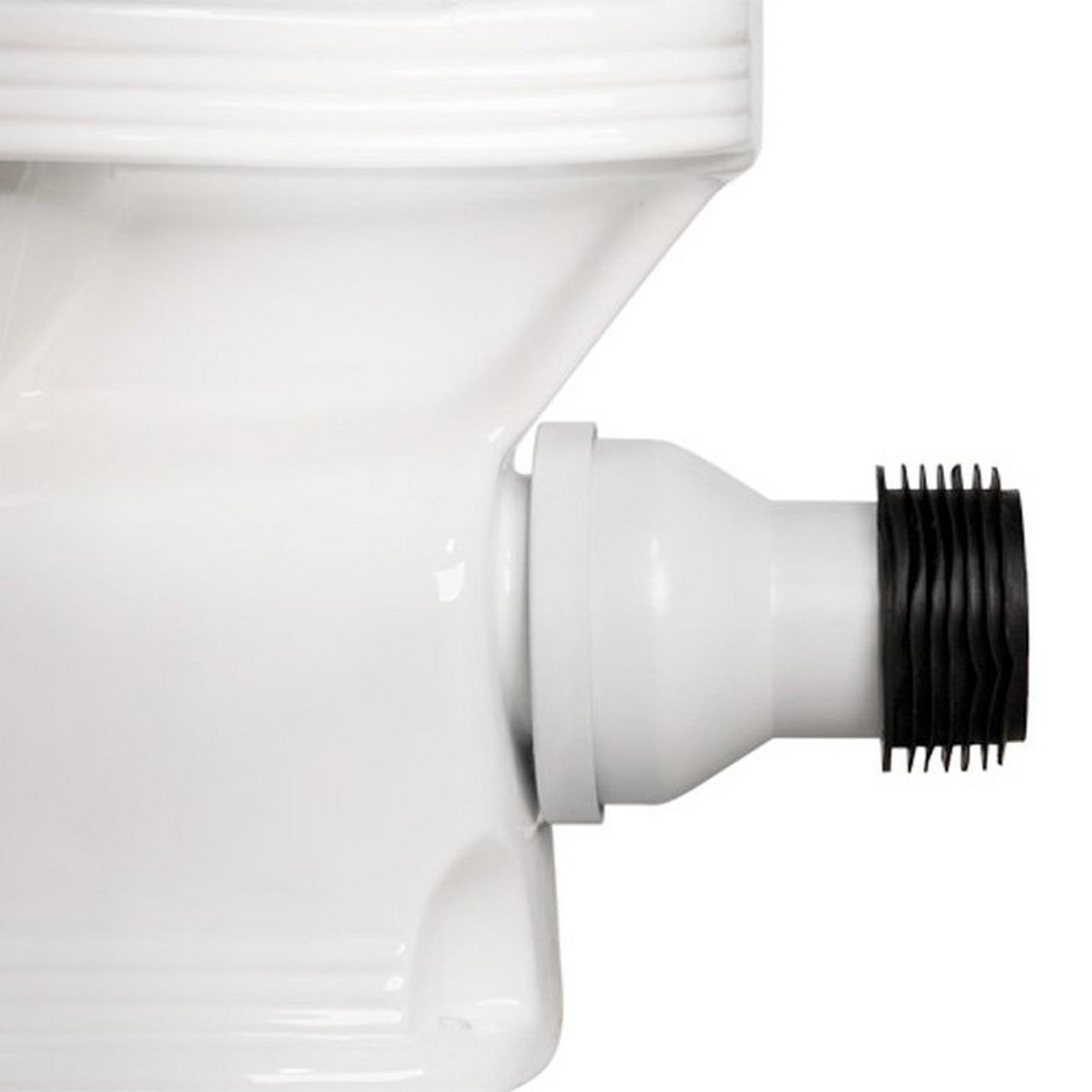 Rear Outlet Toilet P-Trap Connector - White | Signature Hardware