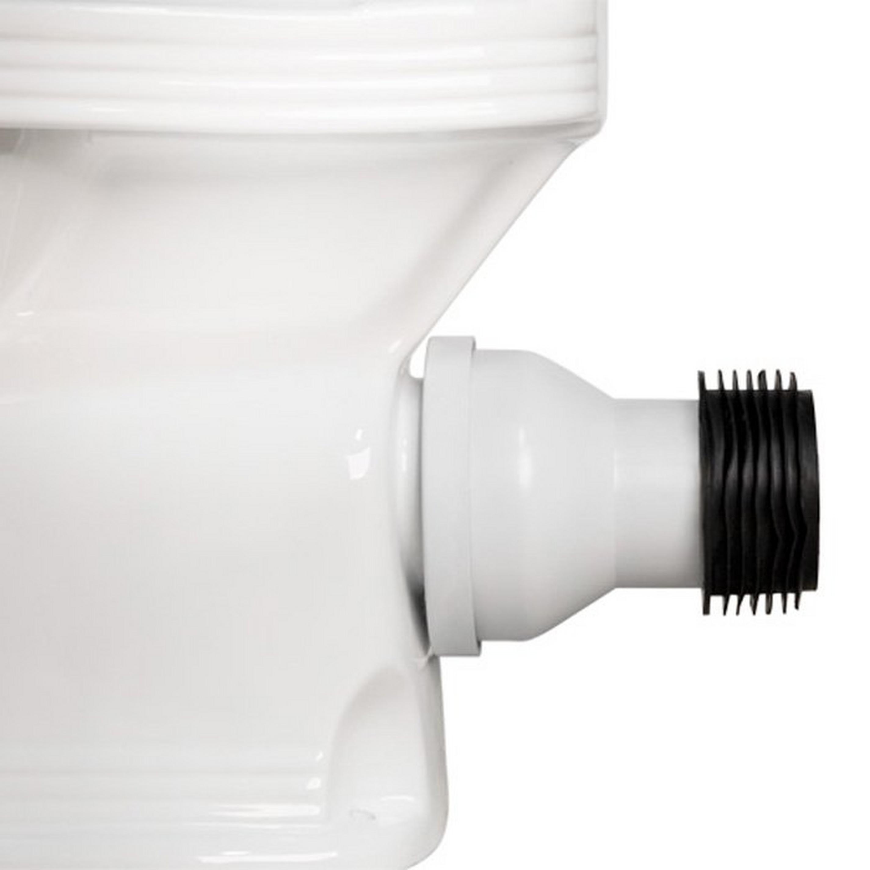 Rear Outlet Toilet P-Trap Connector - White | Signature Hardware