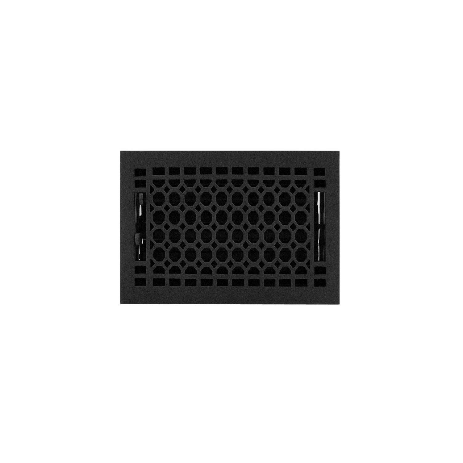 Honeycomb Cast Iron Floor Register - 6" x 10" (6-3/4" x 11-1/4" Overall ...
