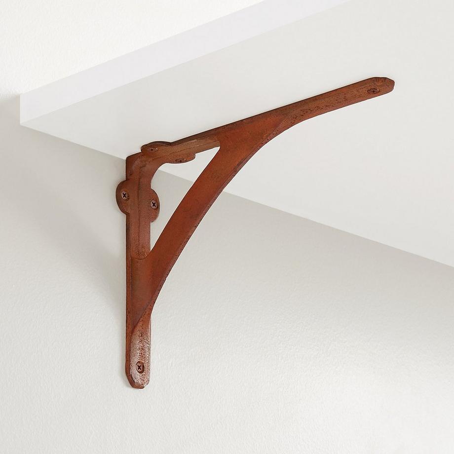 6" Gehler Cast Iron Shelf Bracket - White Powder Coat | Signature Hardware