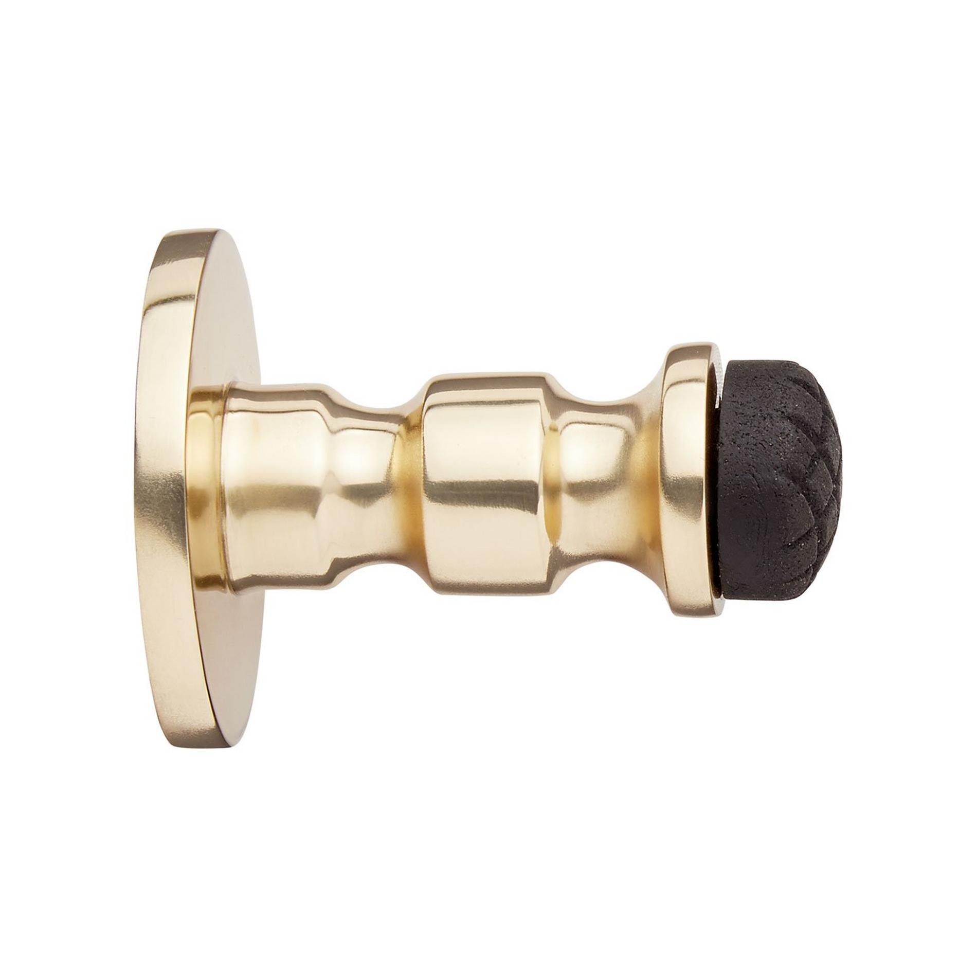 Solid Brass Ridged Doorstop | Signature Hardware