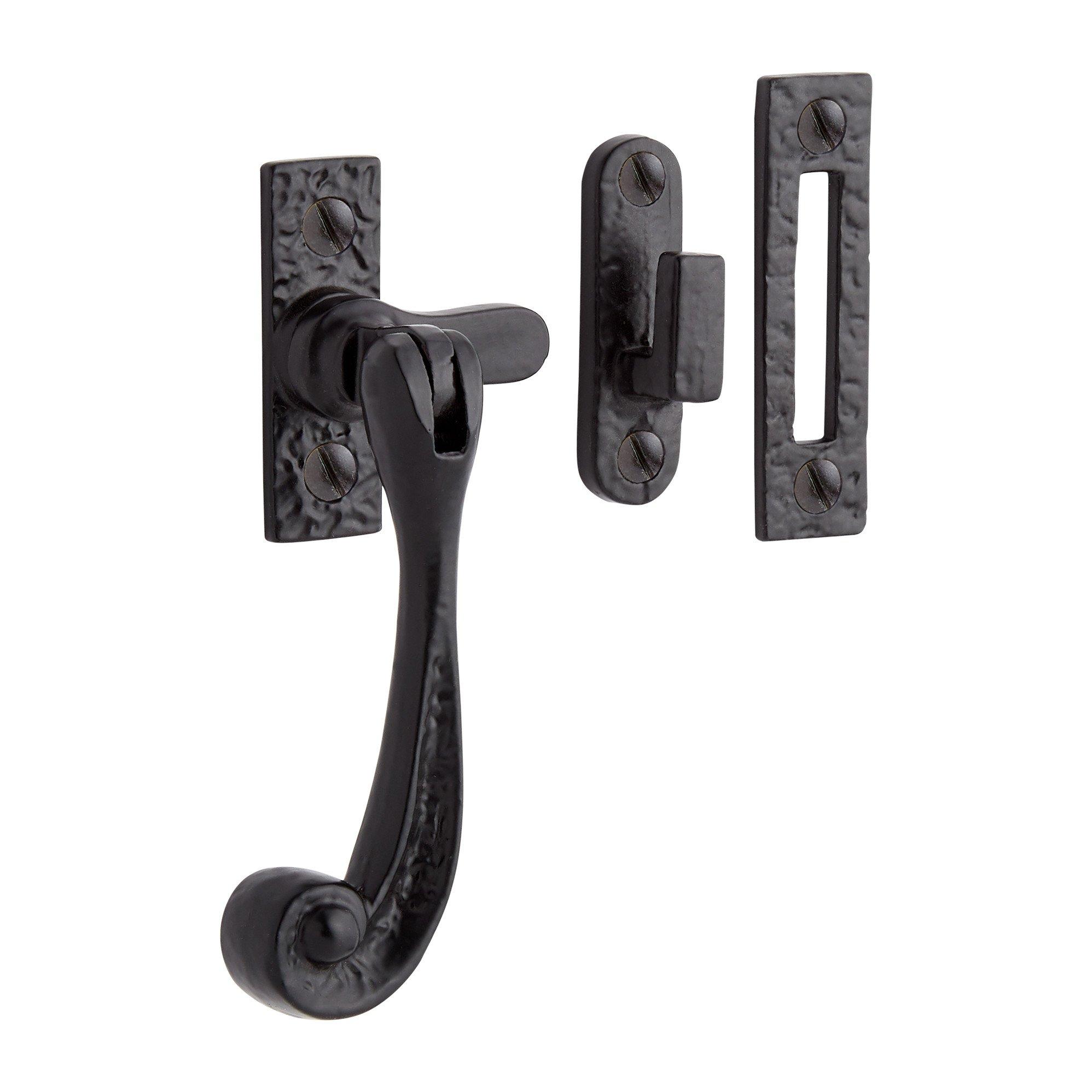 Cast Iron ElegAntique Reversible Casement Window Latch - Matte Black ...