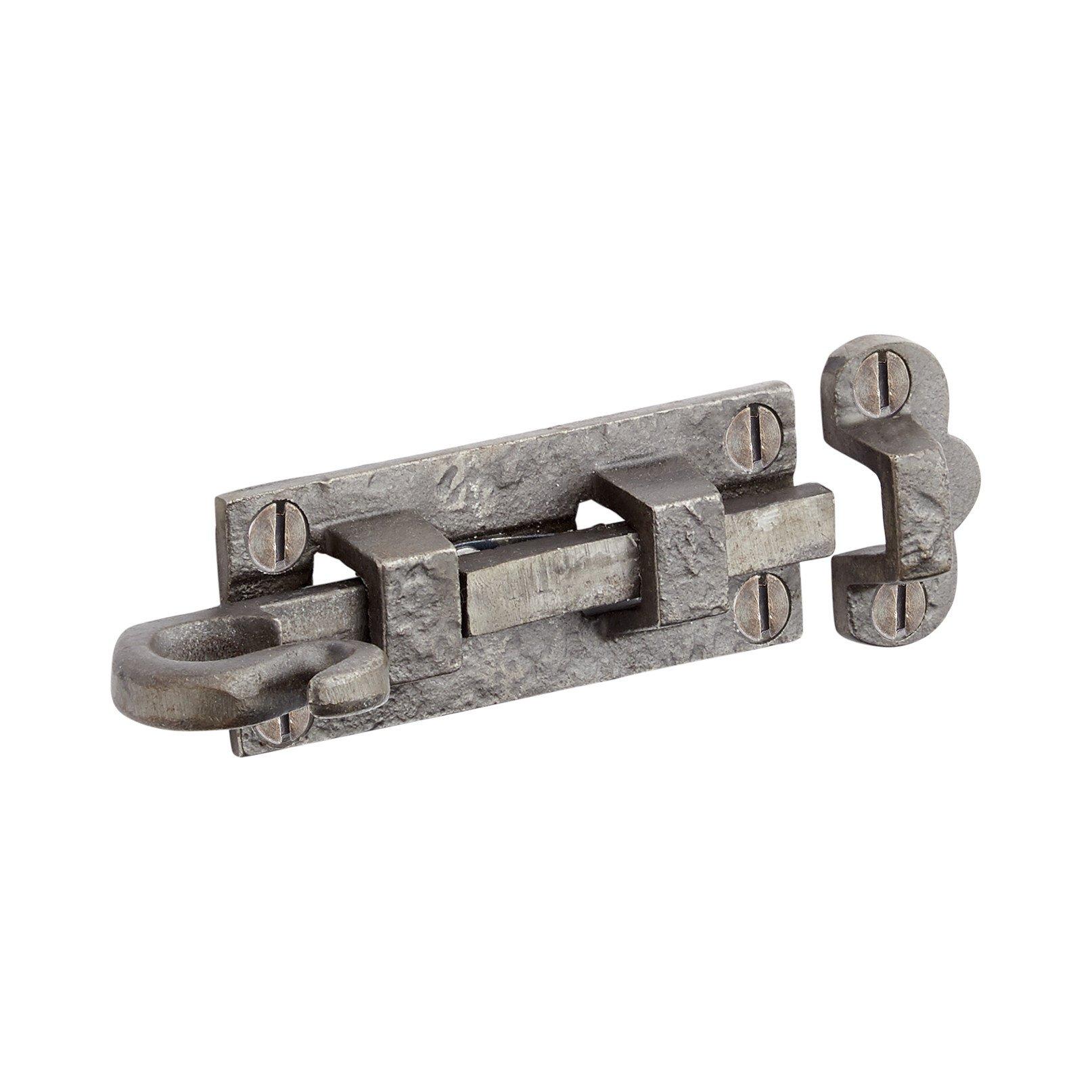 Cast Iron Detailed Slide Bolt - Beeswax Iron | Signature Hardware