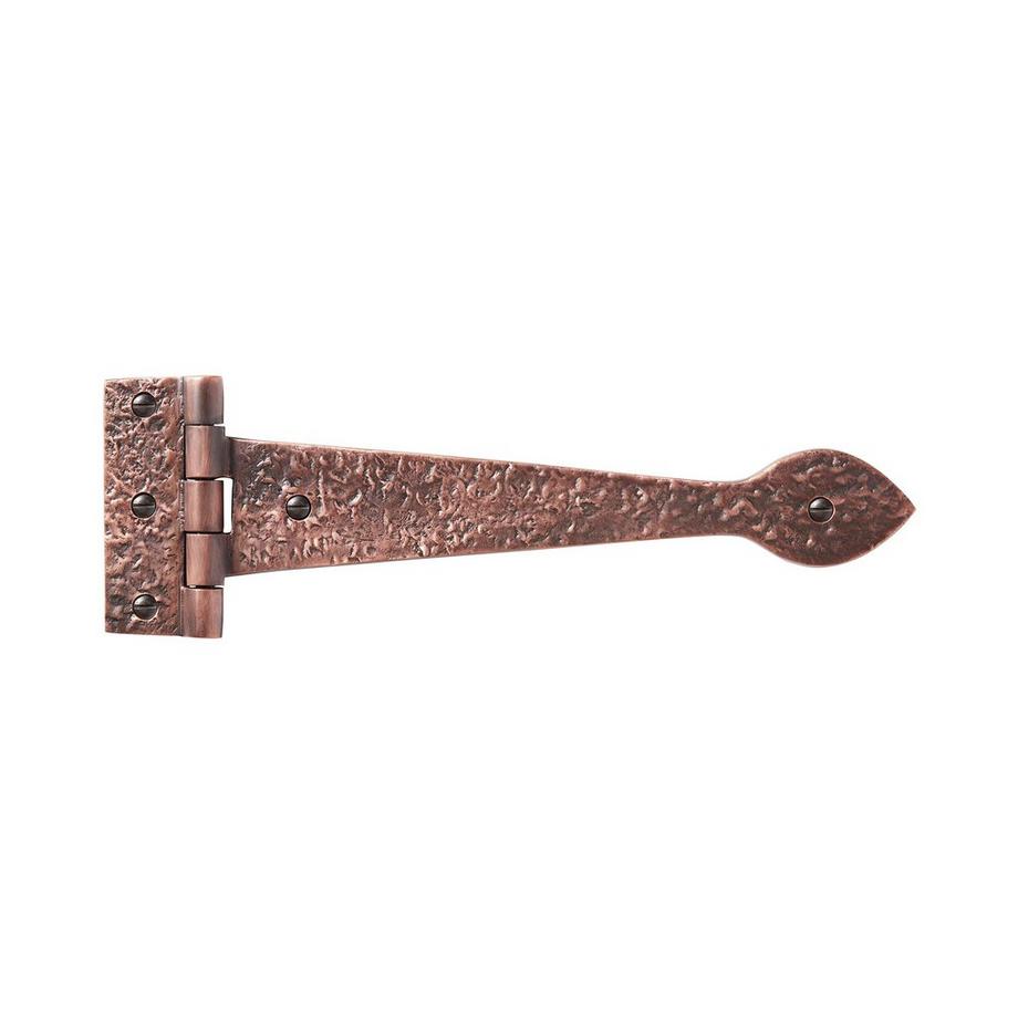 Large Traditional Cast Iron Strap Hinge - Beeswax Iron | Signature Hardware