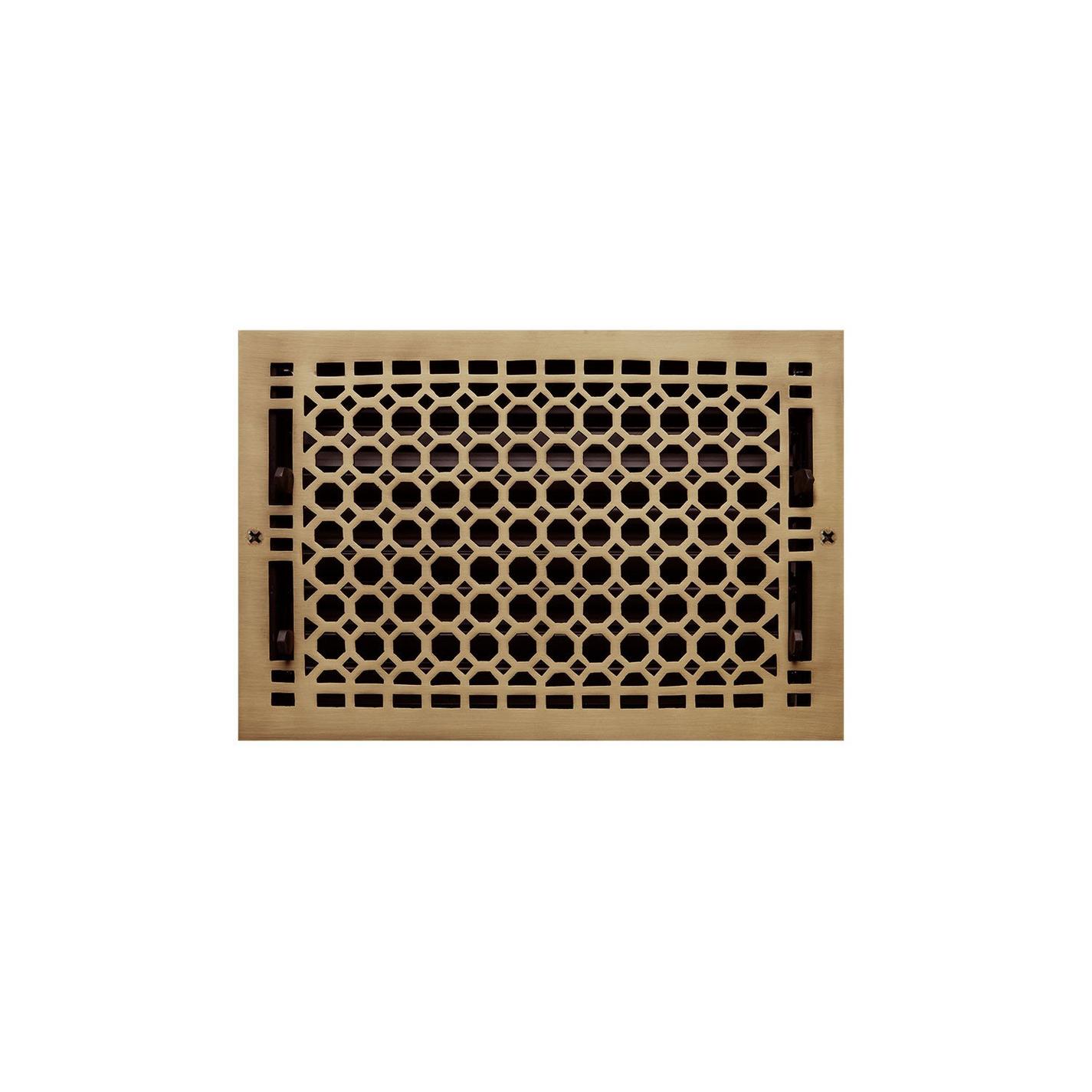 Oversized Honeycomb Brass Wall Register | Signature Hardware