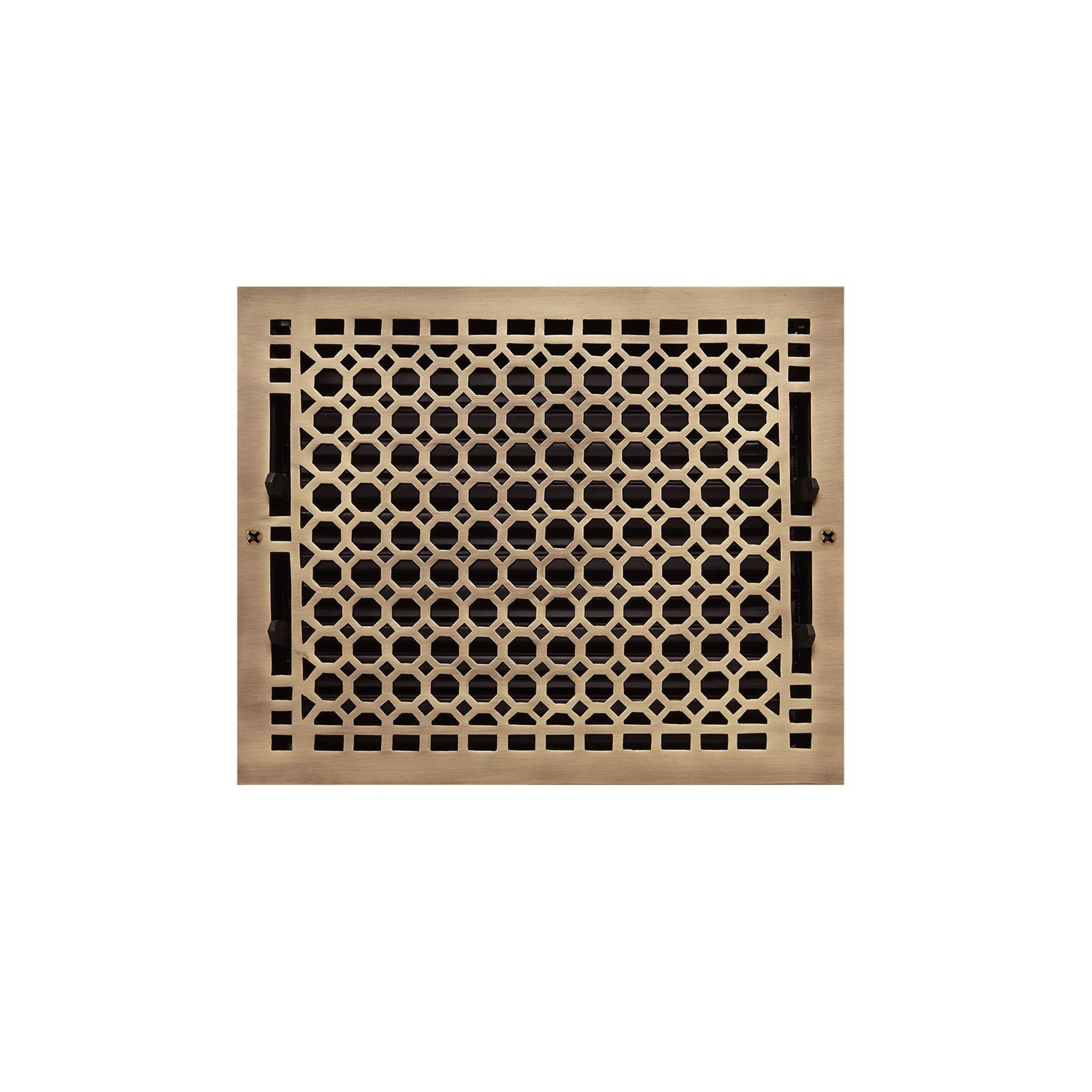 Oversized Honeycomb Brass Wall Register | Signature Hardware
