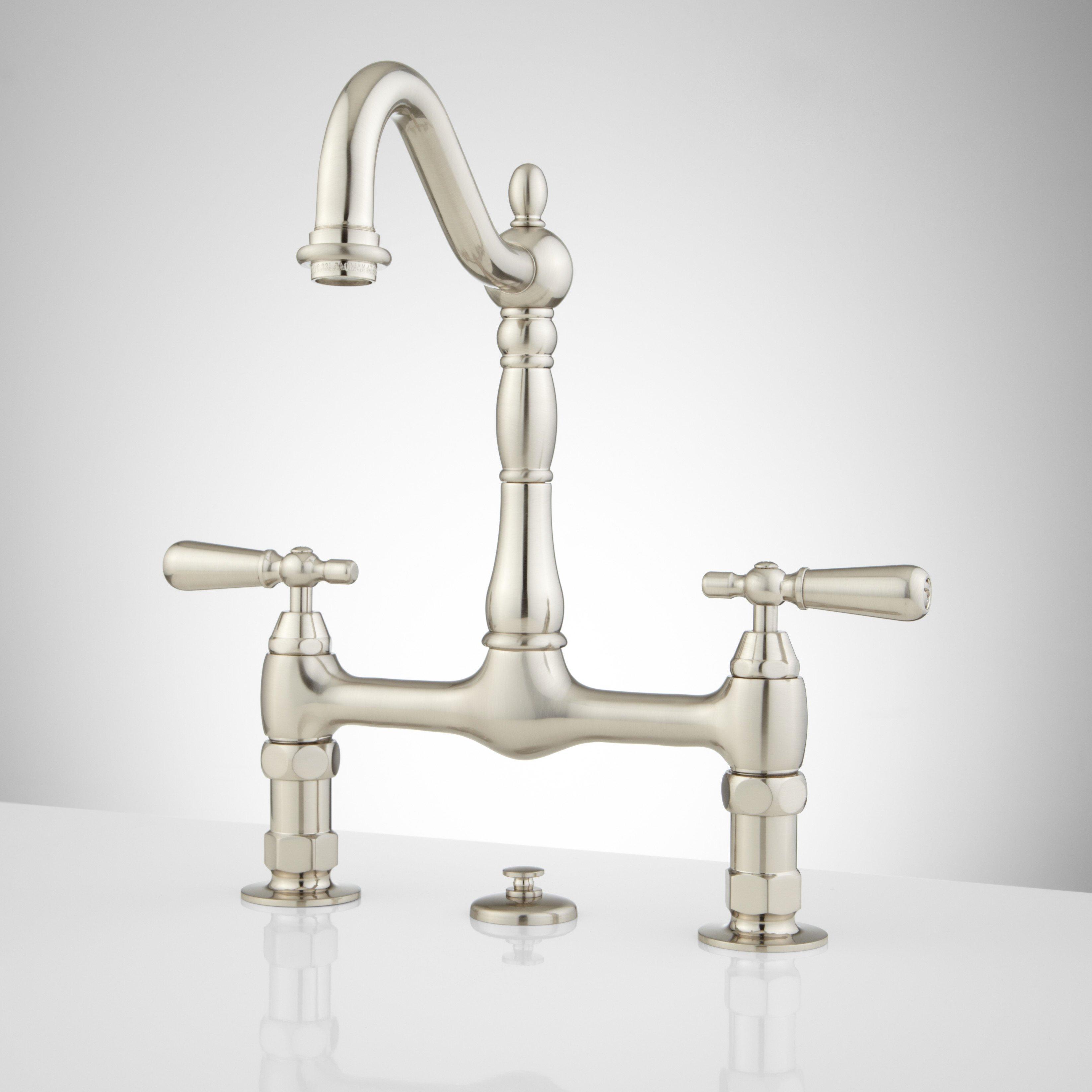 Bridge Bathroom Faucet - Lever Handles | Signature Hardware