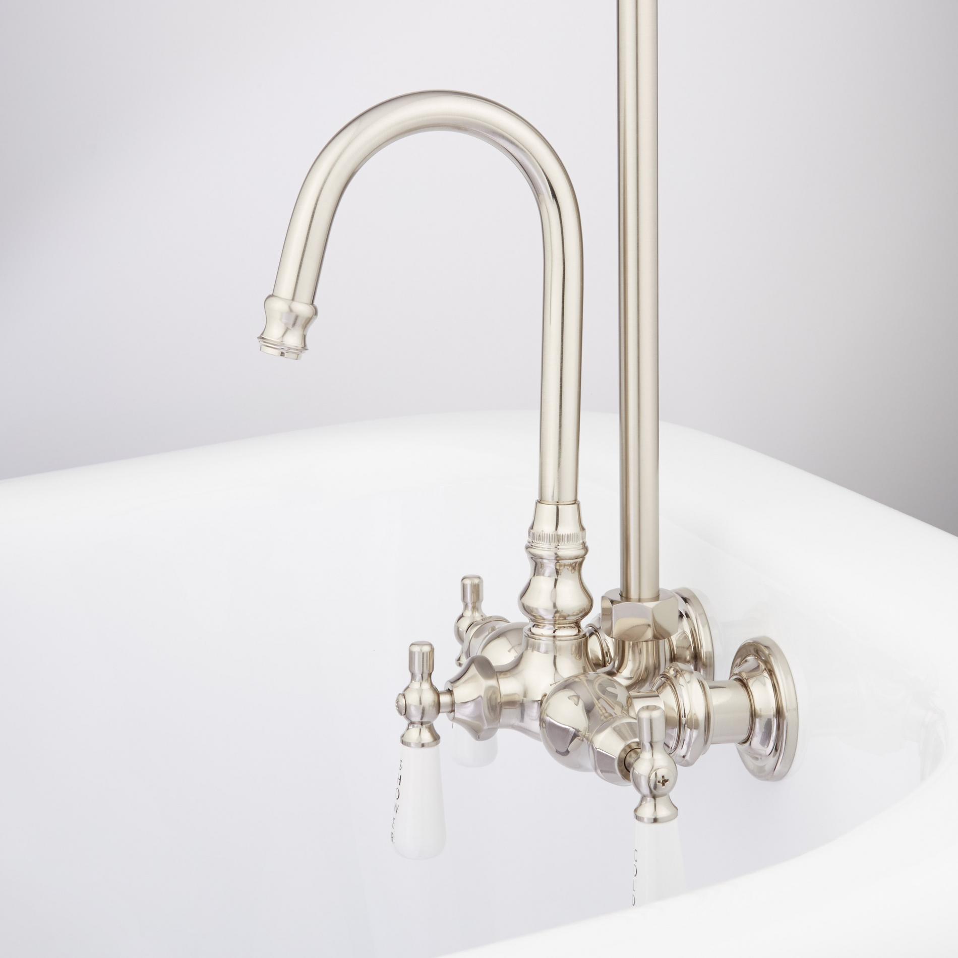 Gooseneck Leg Tub Diverter Valve | Signature Hardware