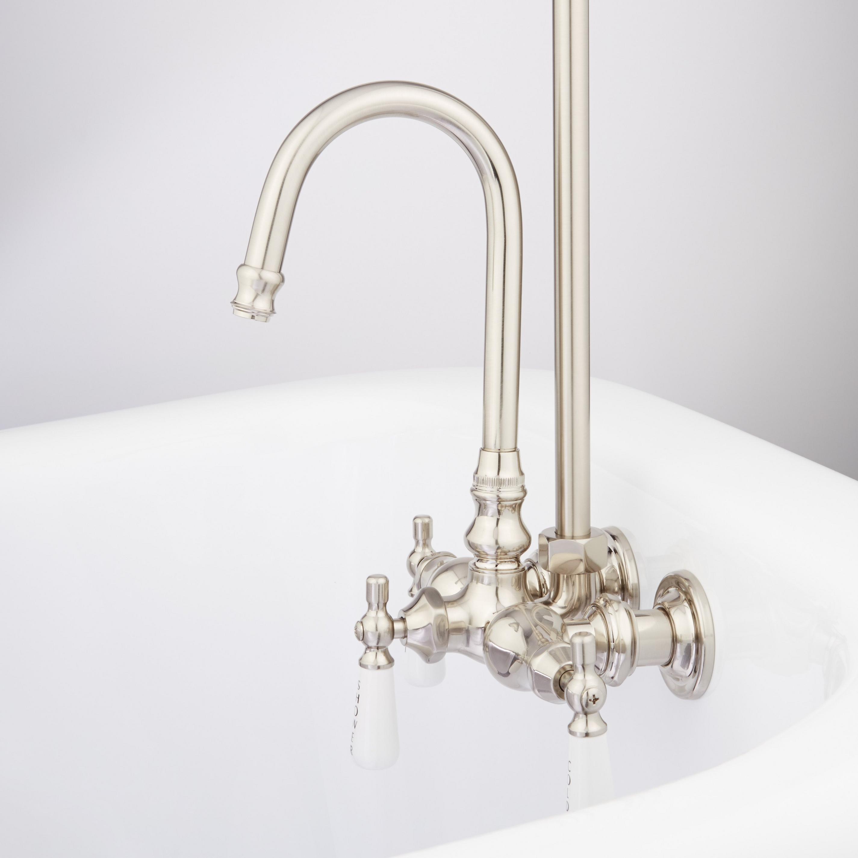 Gooseneck Leg Tub Diverter Valve | Signature Hardware